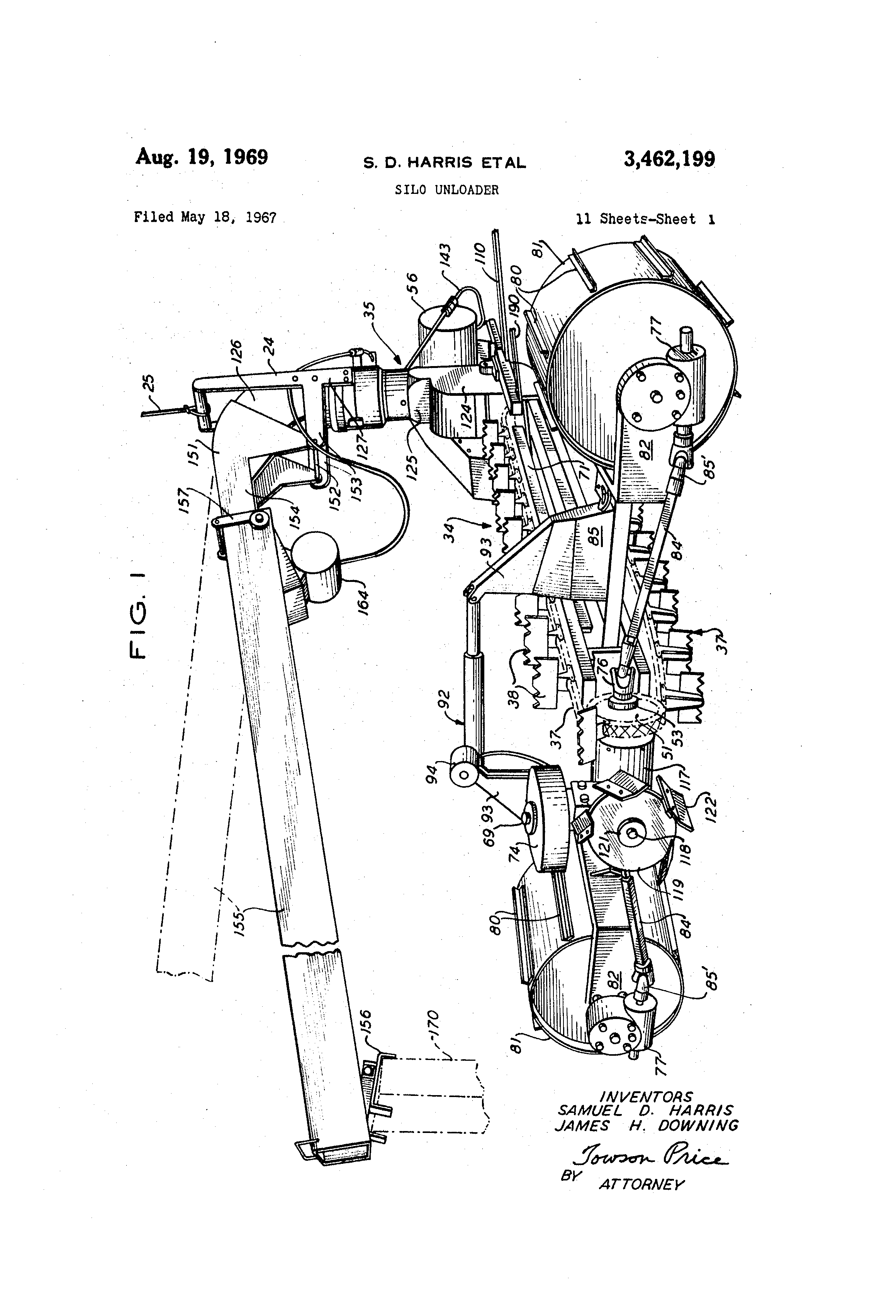 Patents Drawing Unloader Silo Sketch Coloring Page