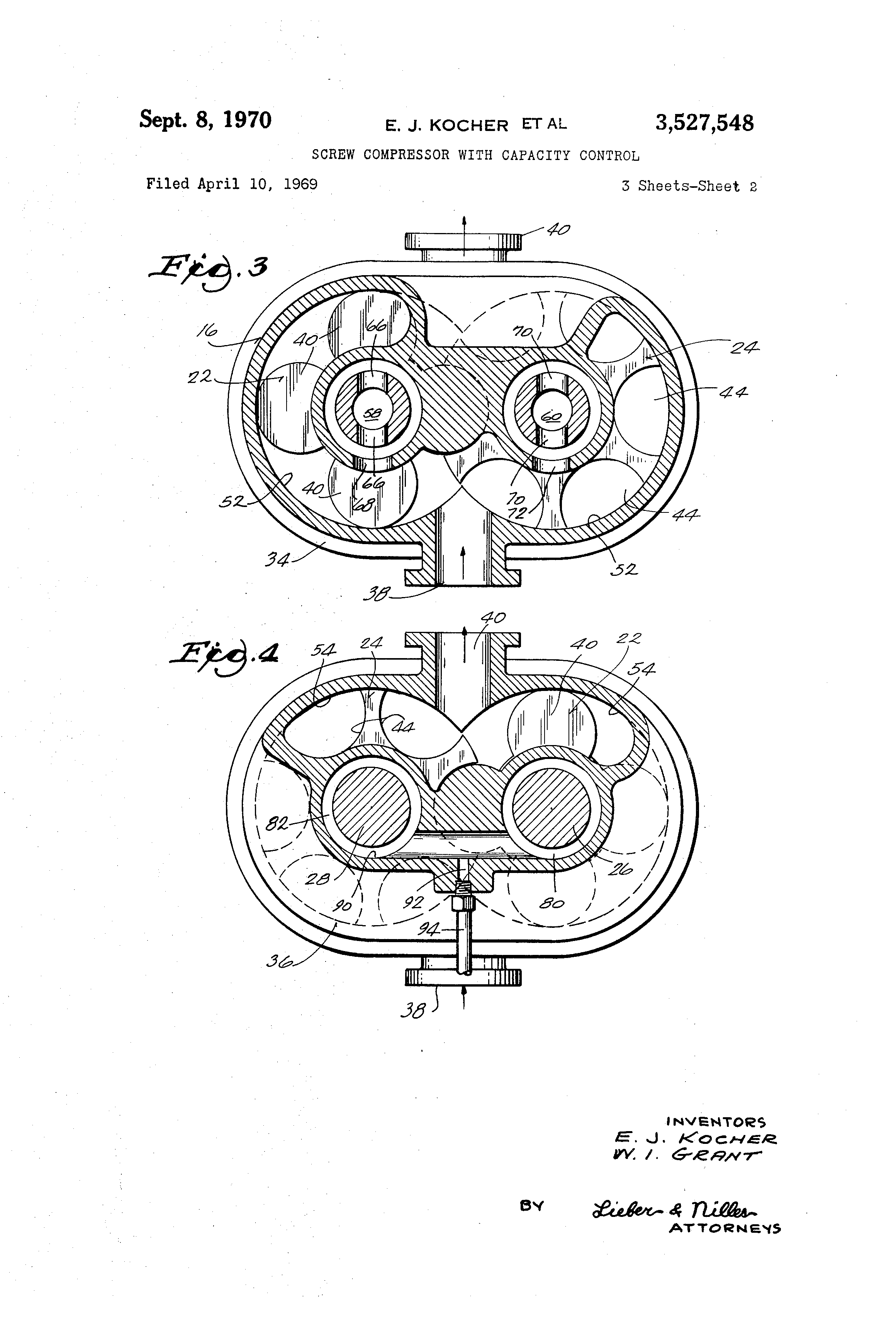 Patents Screw Compressor Drawing Sketch Coloring Page