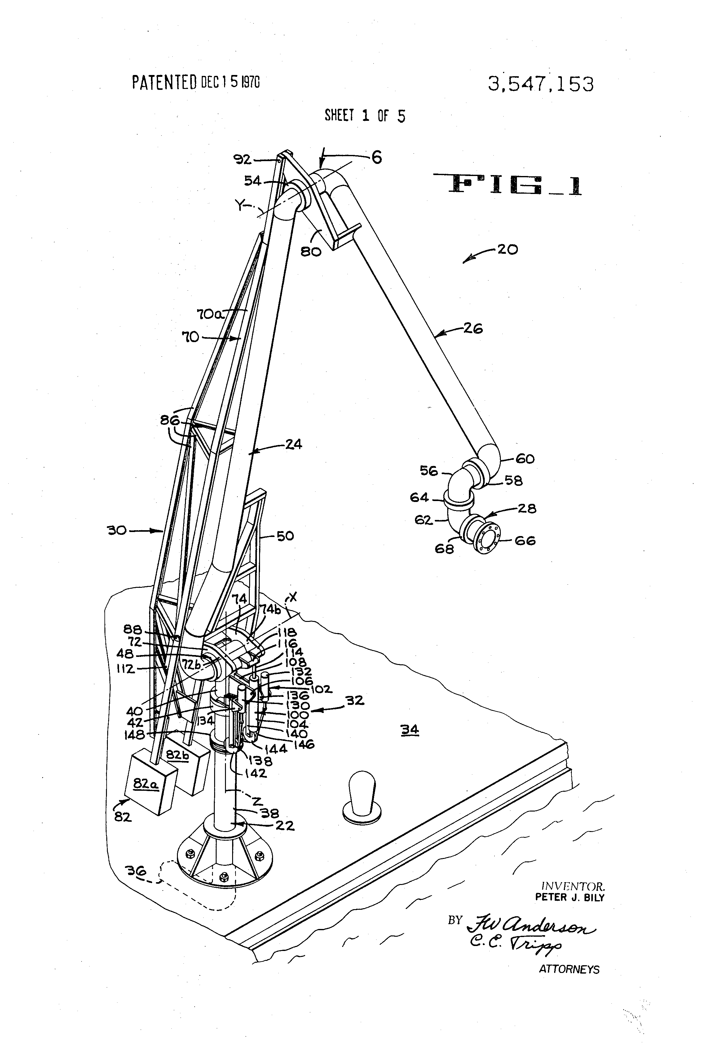 Patent US3547153 - Single counterbalanced marine loading arm - Google ...