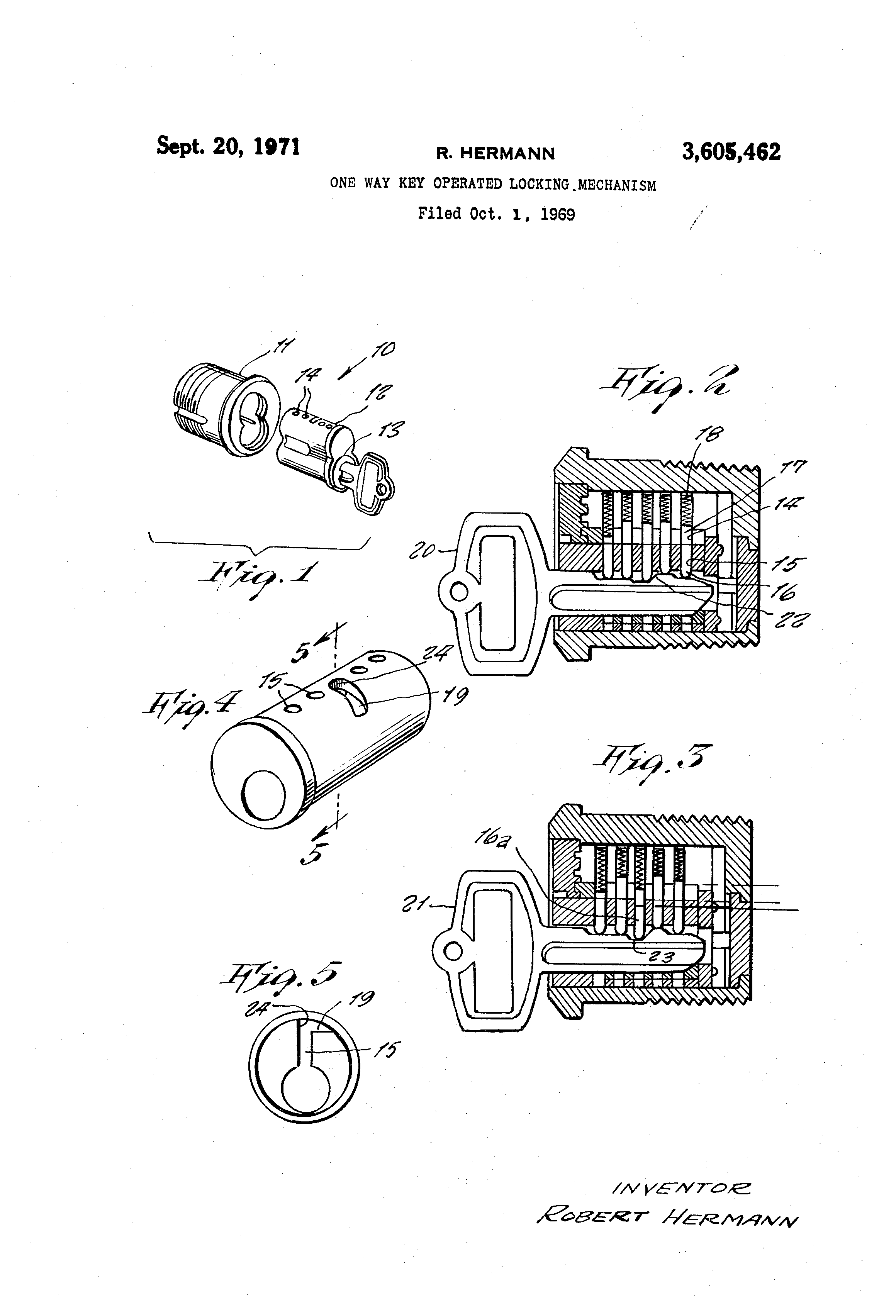 Locking Patents Way Mechanism Key Sketch Coloring Page