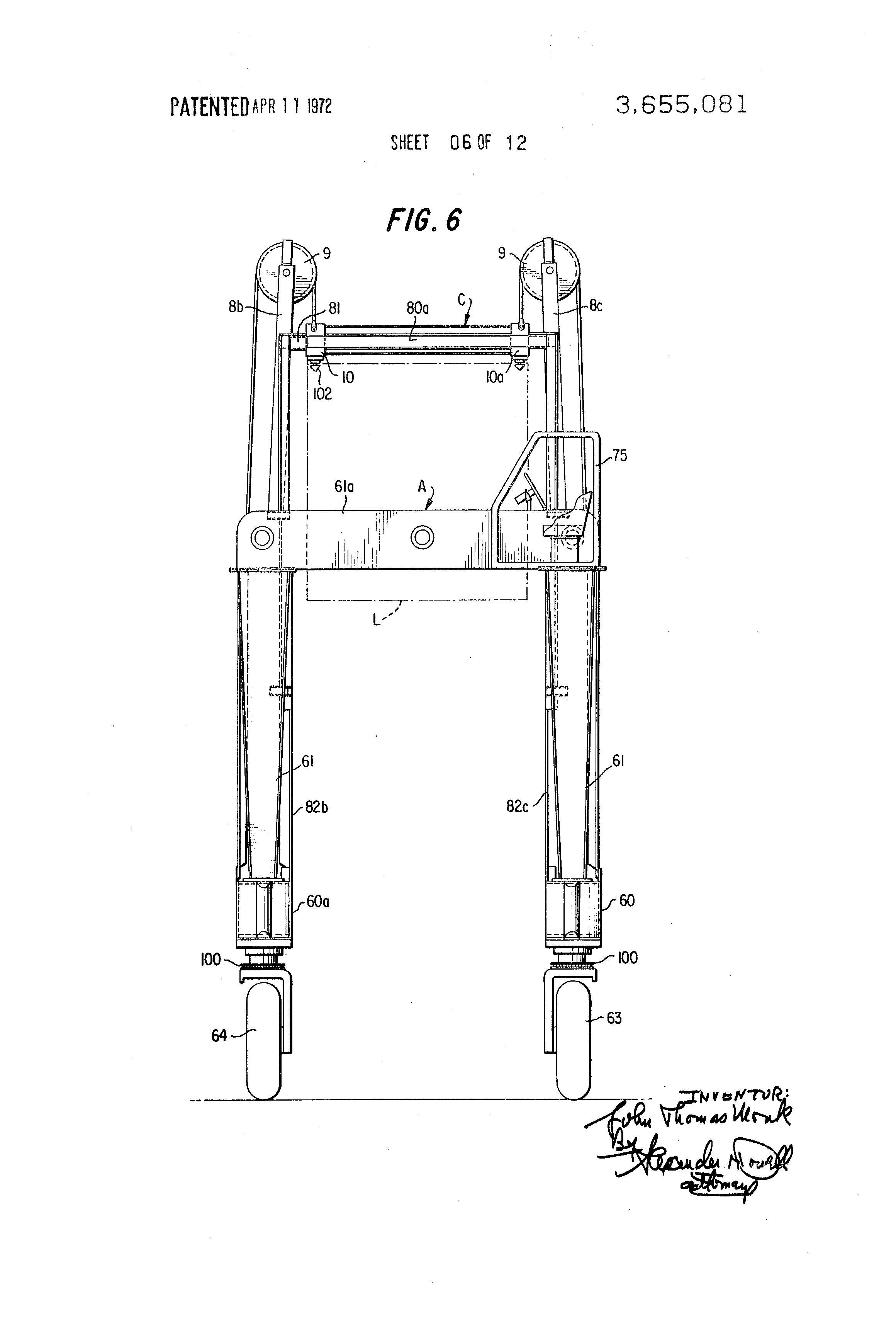 Patents Carrier Straddle Sketch Coloring Page