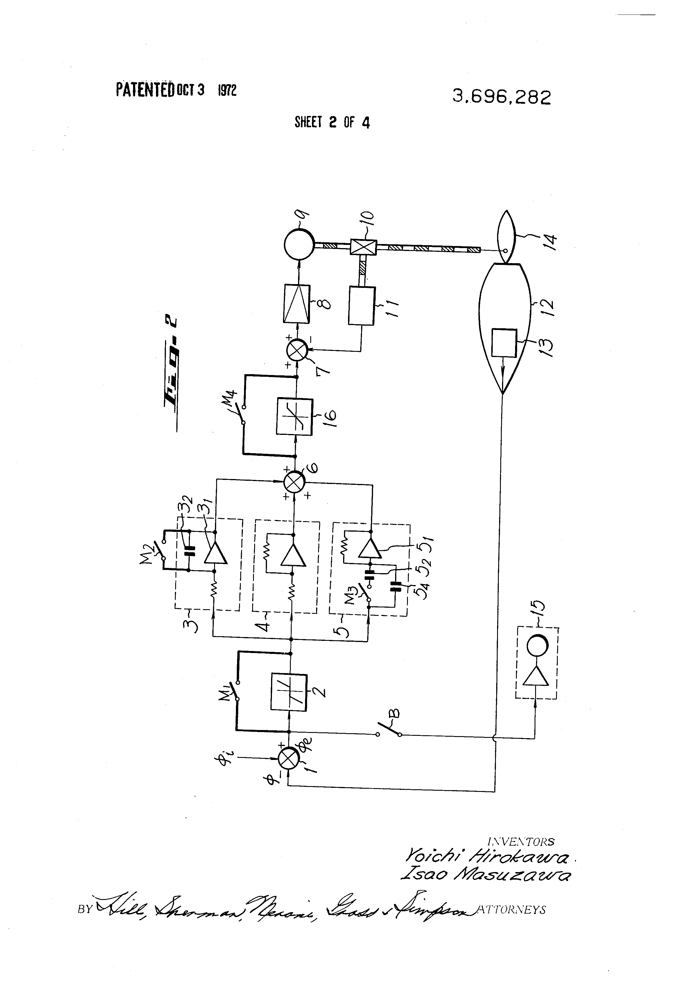 Patent US3696282 - Marine autopilot system including mode engagement ...