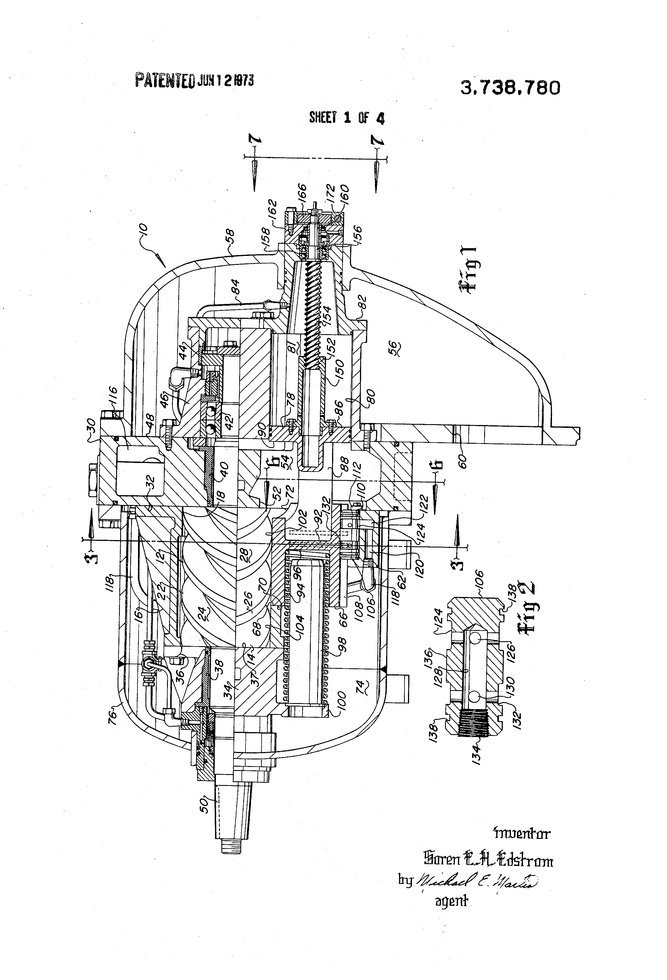 Patent US3738780 - Capacity control valve for screw compressor - Google ...