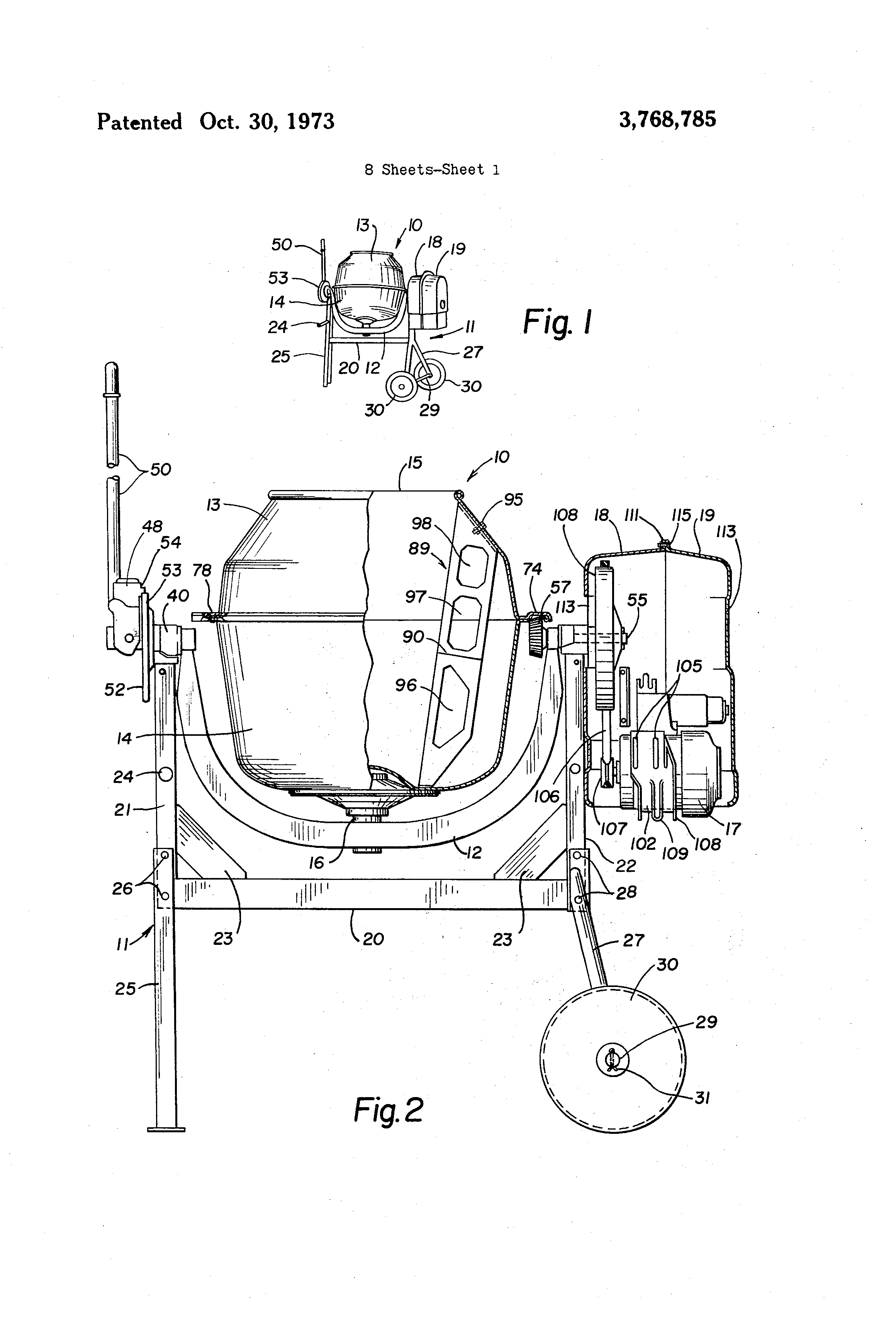 Concrete Mixer Parts Diagram
