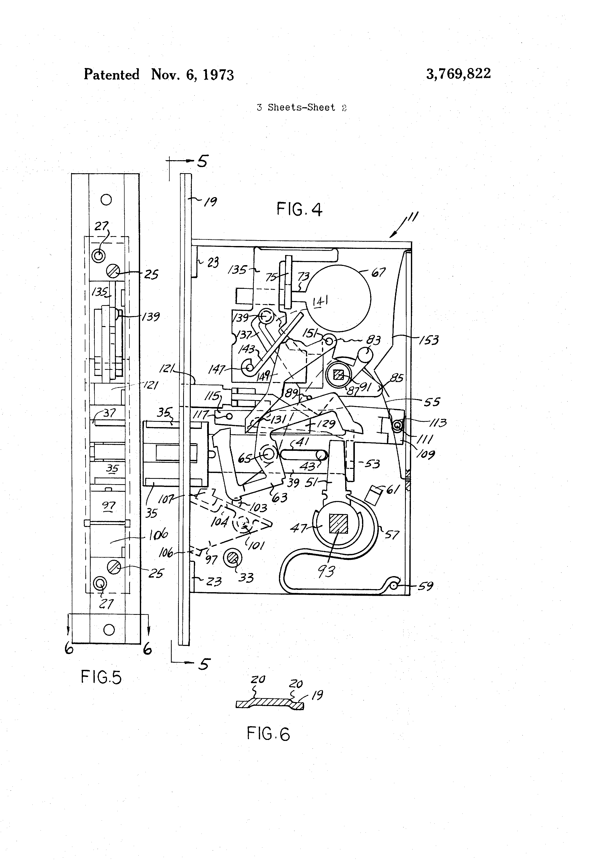Patent Patents Door Lock Sketch Coloring Page