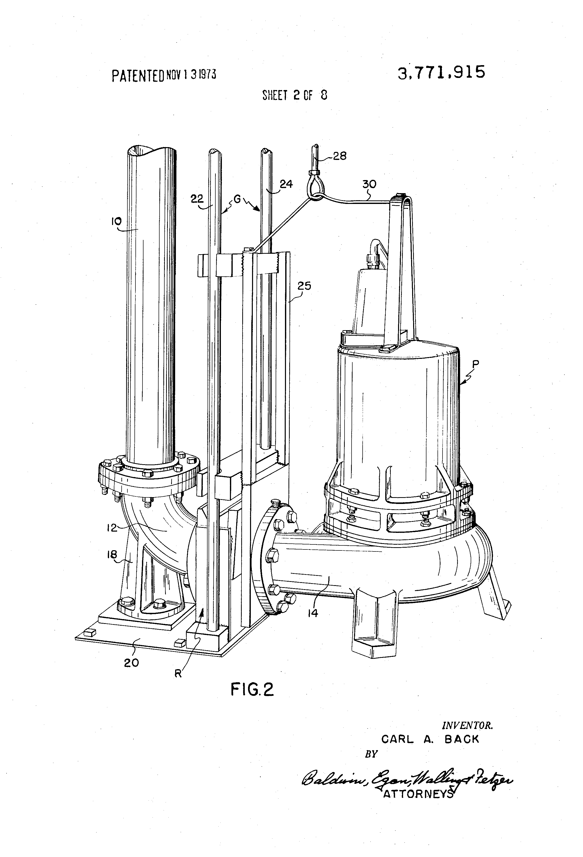 Submersible Pump Patents Assembly Drawing Sketch Coloring Page