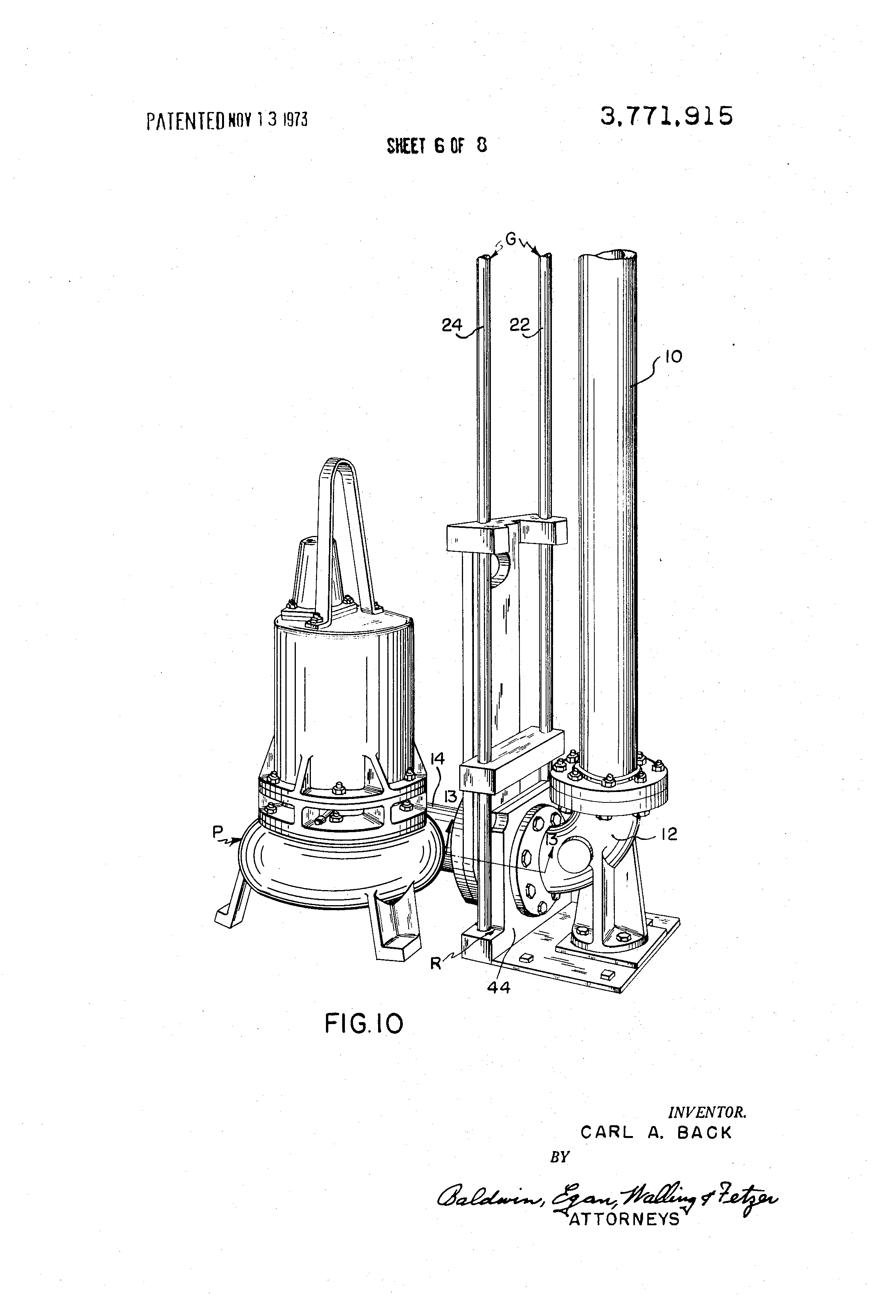 Submersible Pump Patents Assembly Drawing Sketch Coloring Page