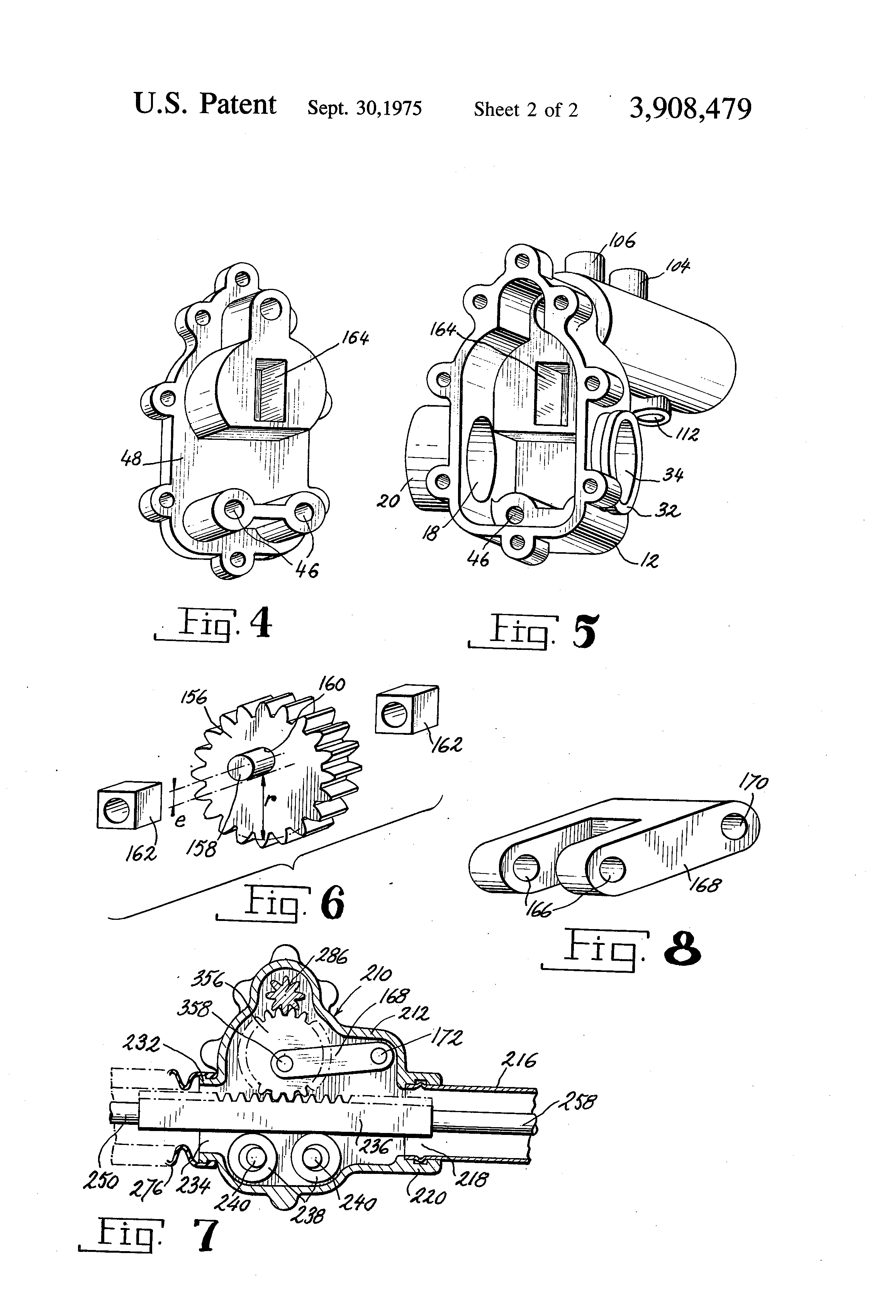 Patent US3908479 - Variable ratio rack and pinion power steering gear ...