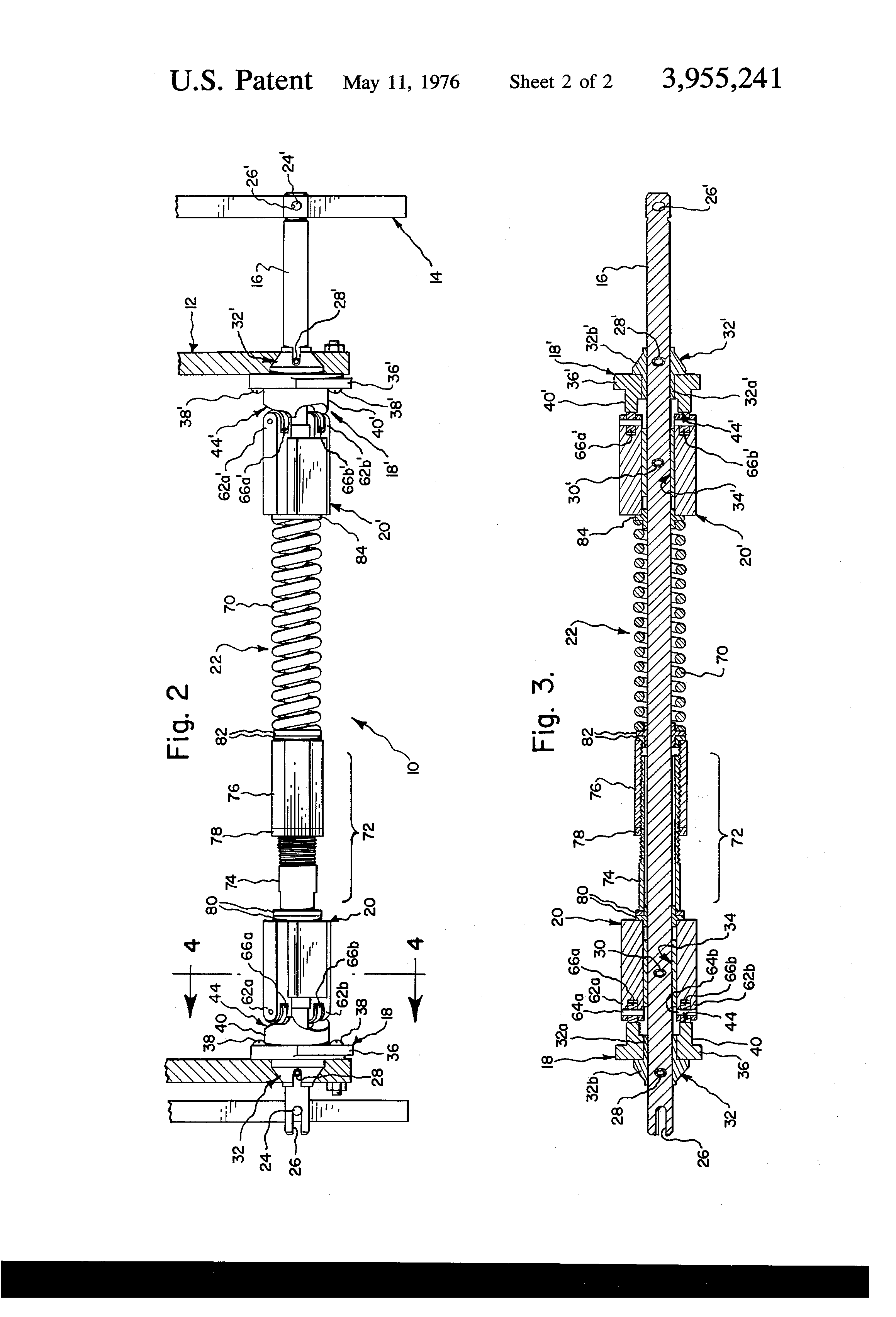 Patent US3955241 - Cam operated spring biased counterbalance hinge ...