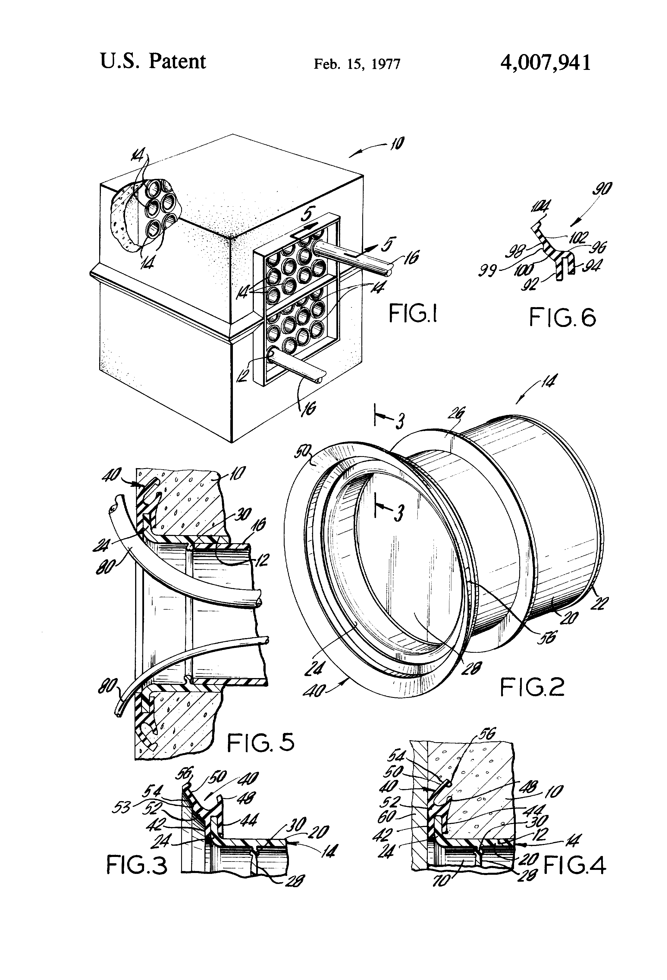 Patent US4007941 - Seal for duct terminator - Google Patents