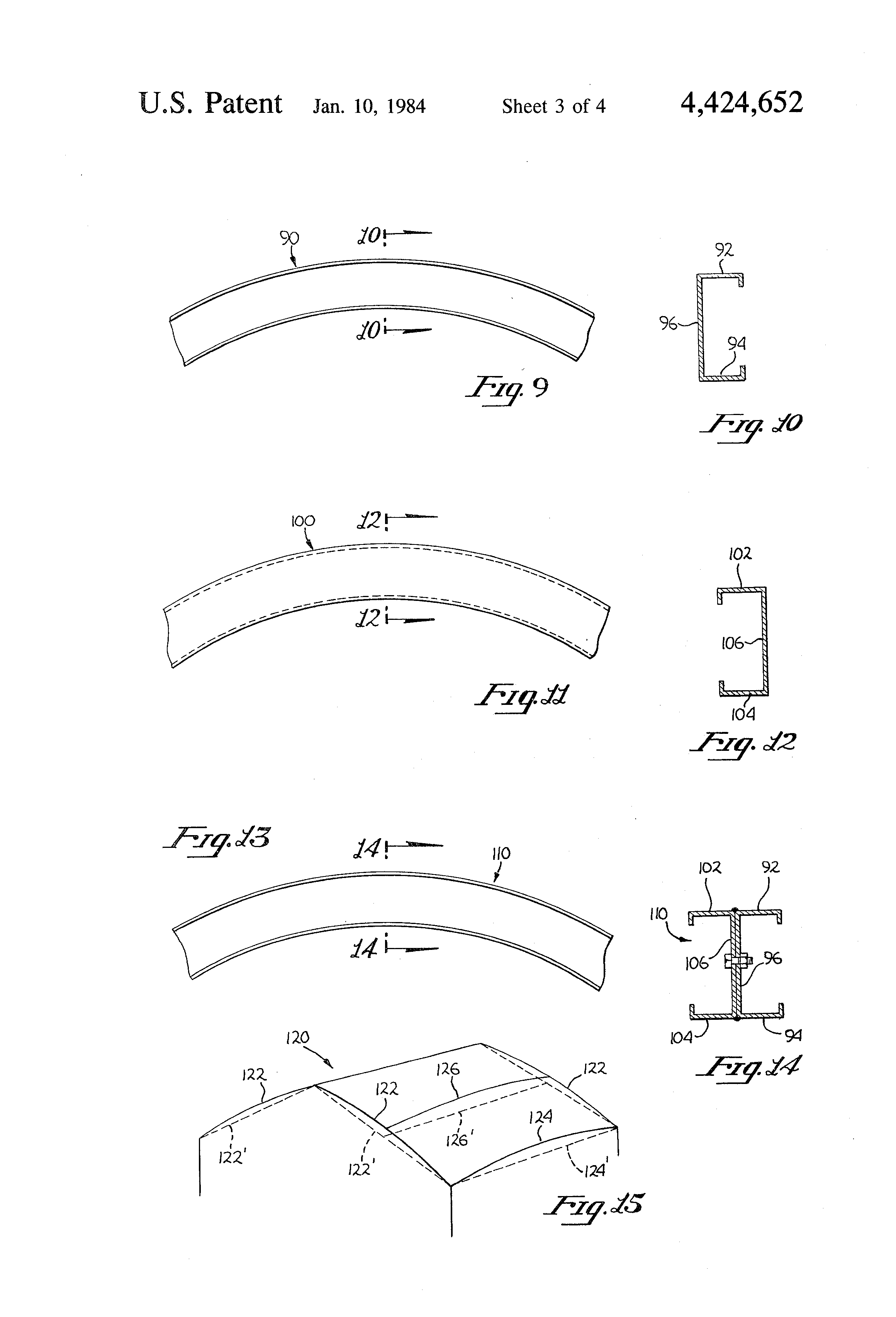 Patent US4424652 - Pre-cambered steel beam - Google Patents