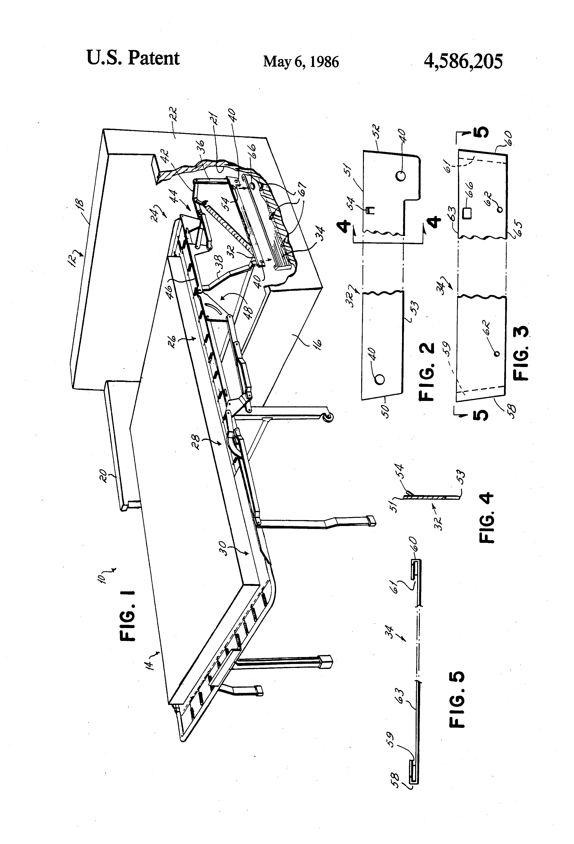 Patent US4586205 - Sofa-sleeper having a removable sofa bed mechanism ...