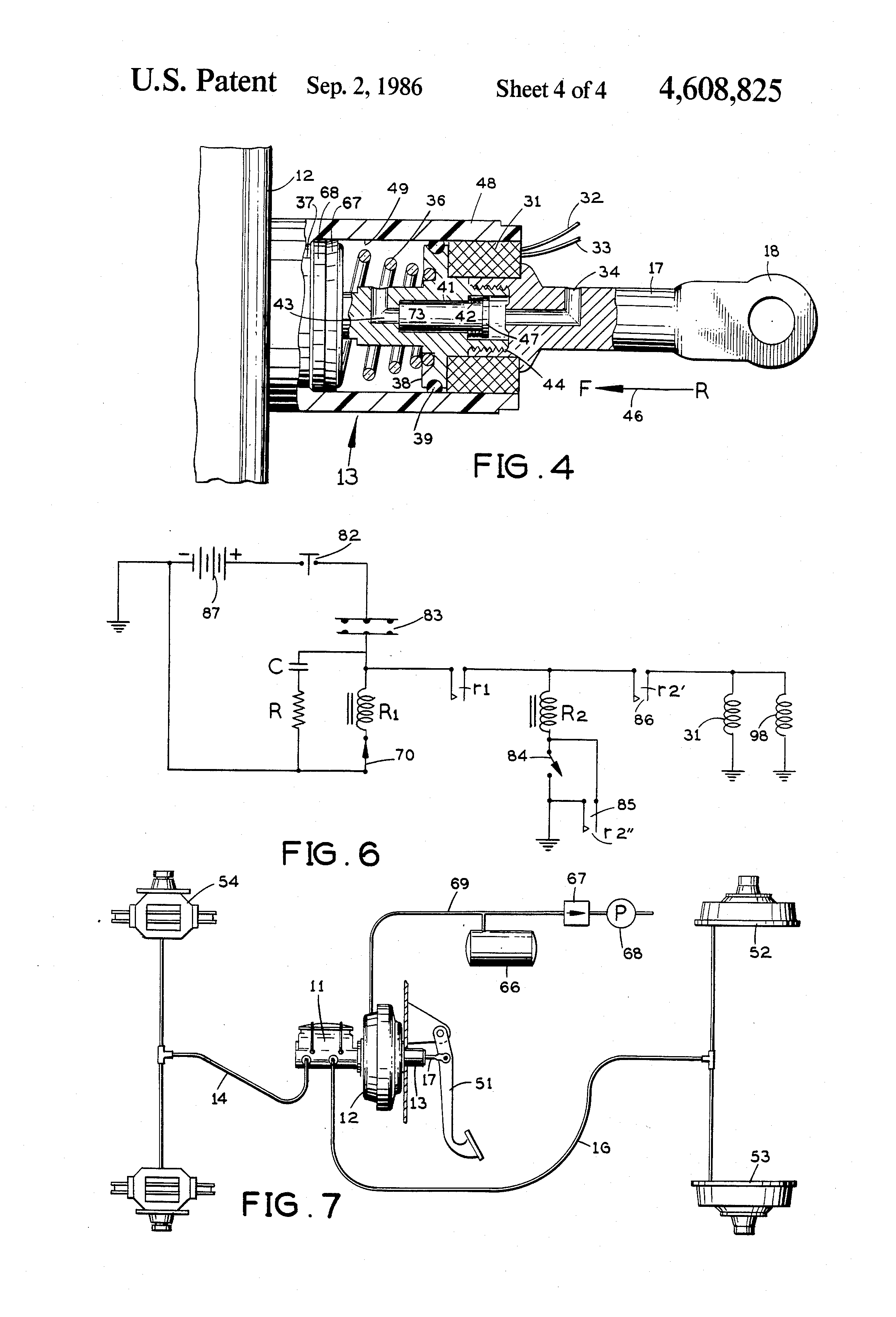 Patent US4608825 - Automatic brake actuator with controlled release ...