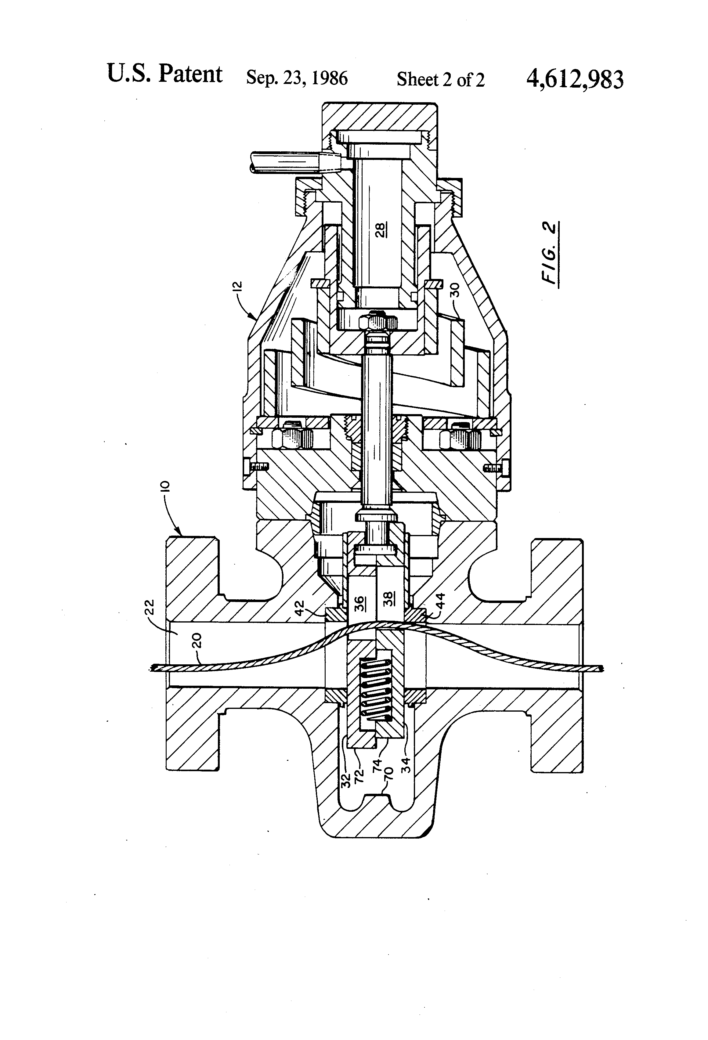 Patent US4612983 - Shear type gate valve - Google Patents