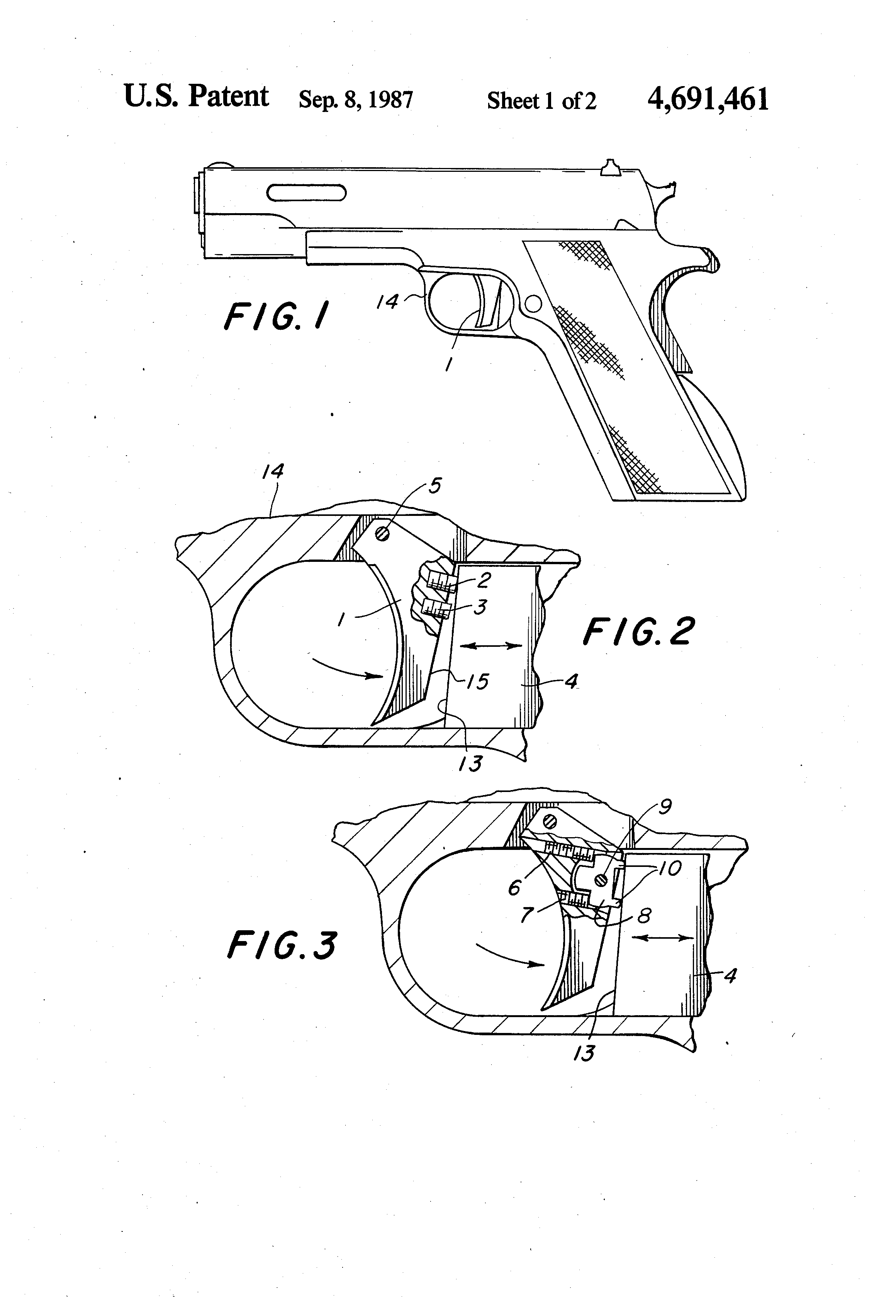 Trigger Patent Patents Mechanism Drawing Google Firearm Claims Sketch ...