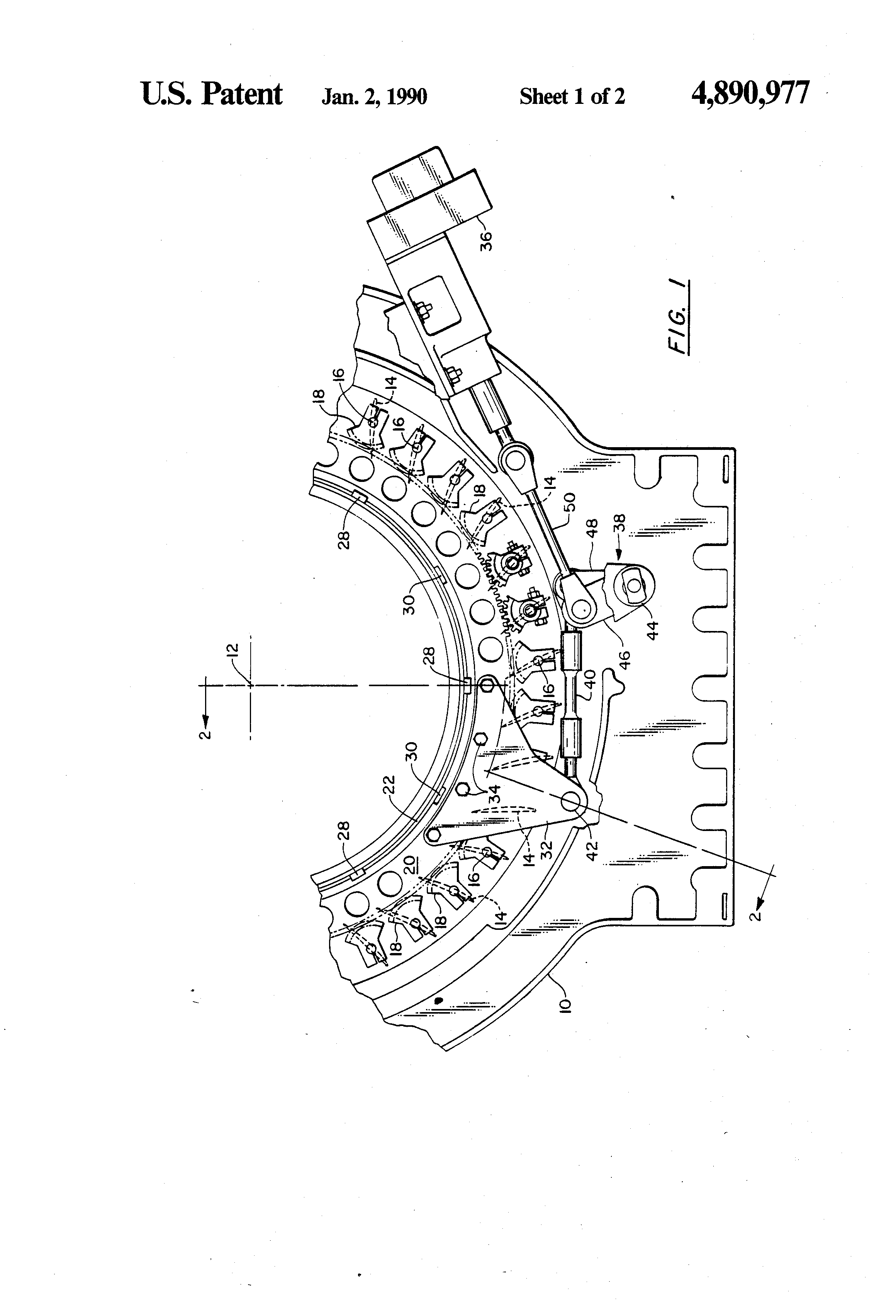 Patents Patent Guide Inlet Variable Vane Mechanism Sketch Coloring Page