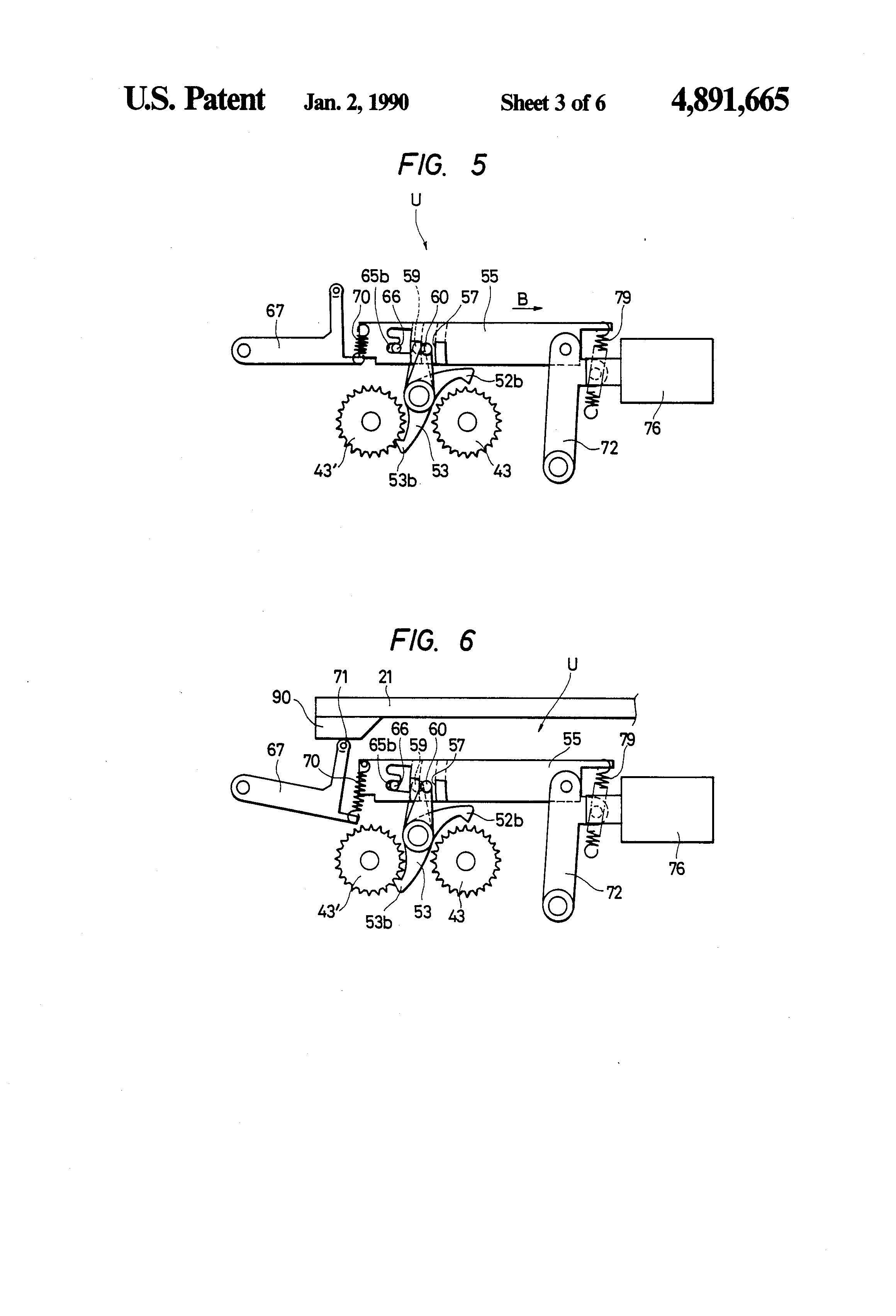 Patent US4891665 - Forward and reverse rotation mechanism - Google Patents