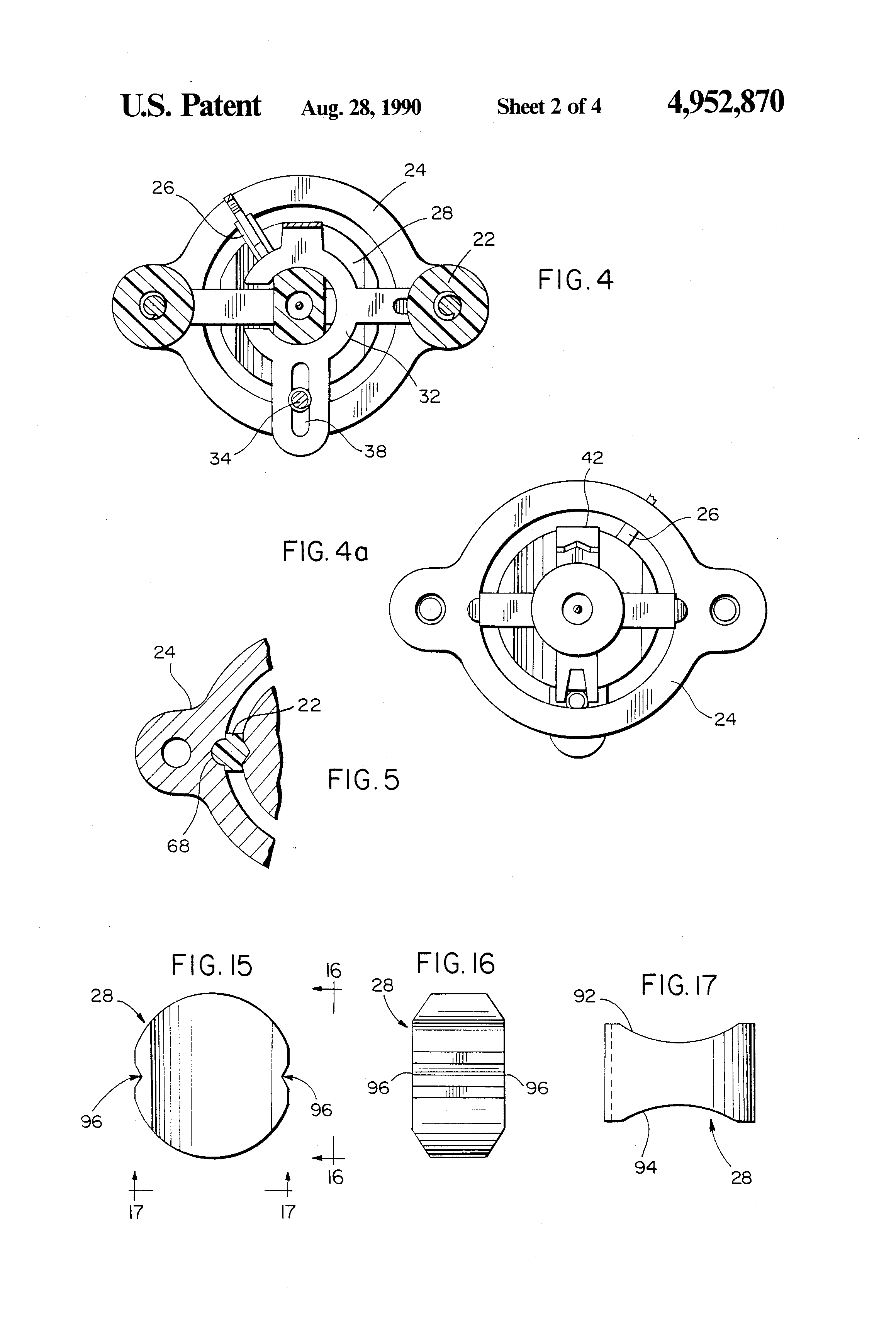 Patent US4952870 - Compact taut band meter movement assembly - Google ...