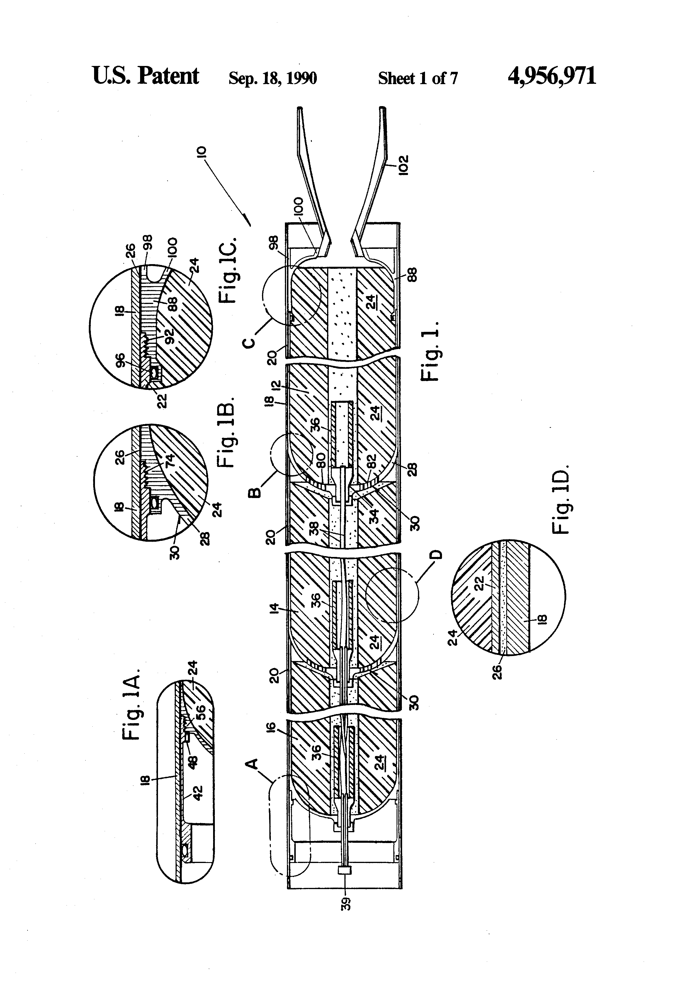 Patent US4956971 - Solid propellant canister loaded multiple pulsed or ...