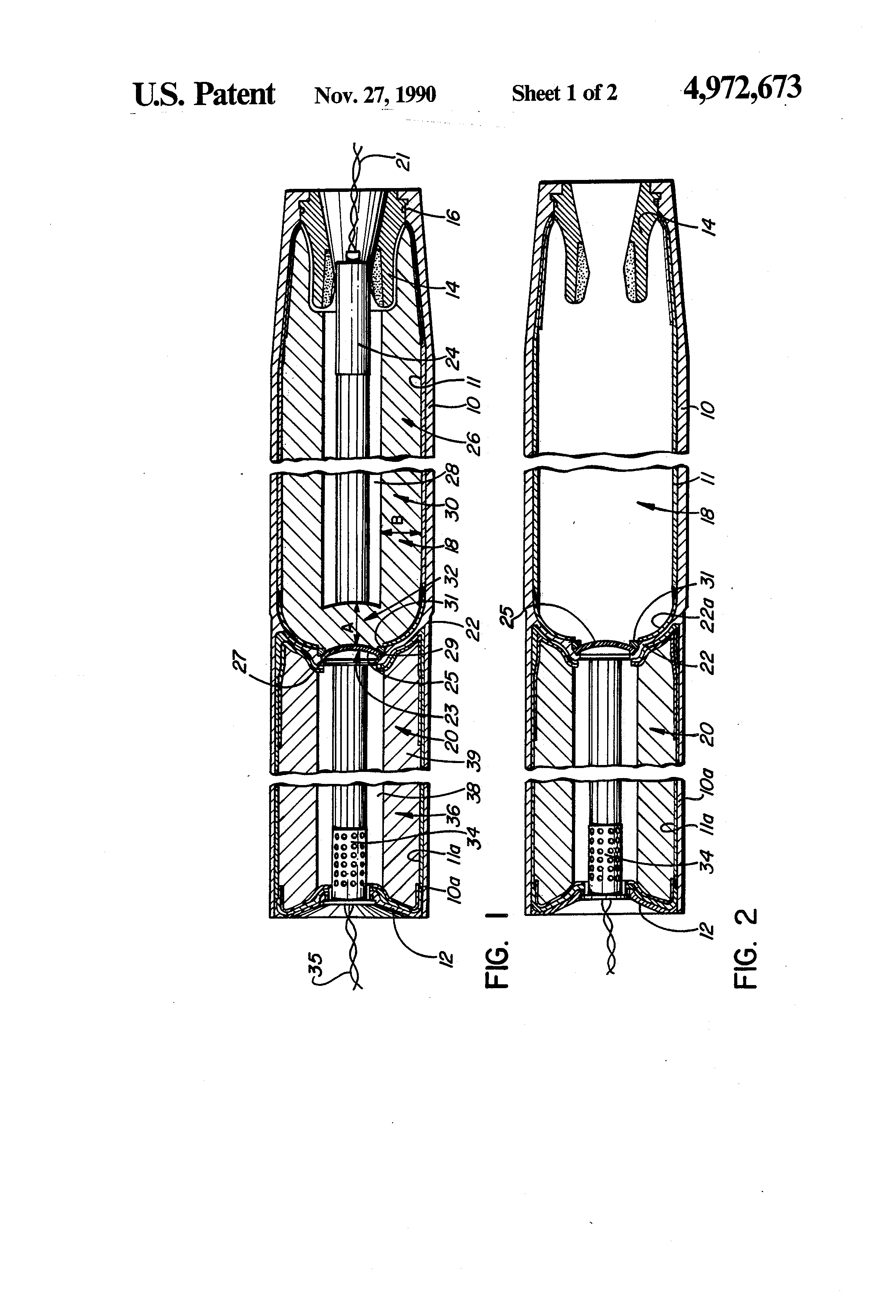 Patent US4972673 - Solid rocket motor with dual interrupted thrust ...