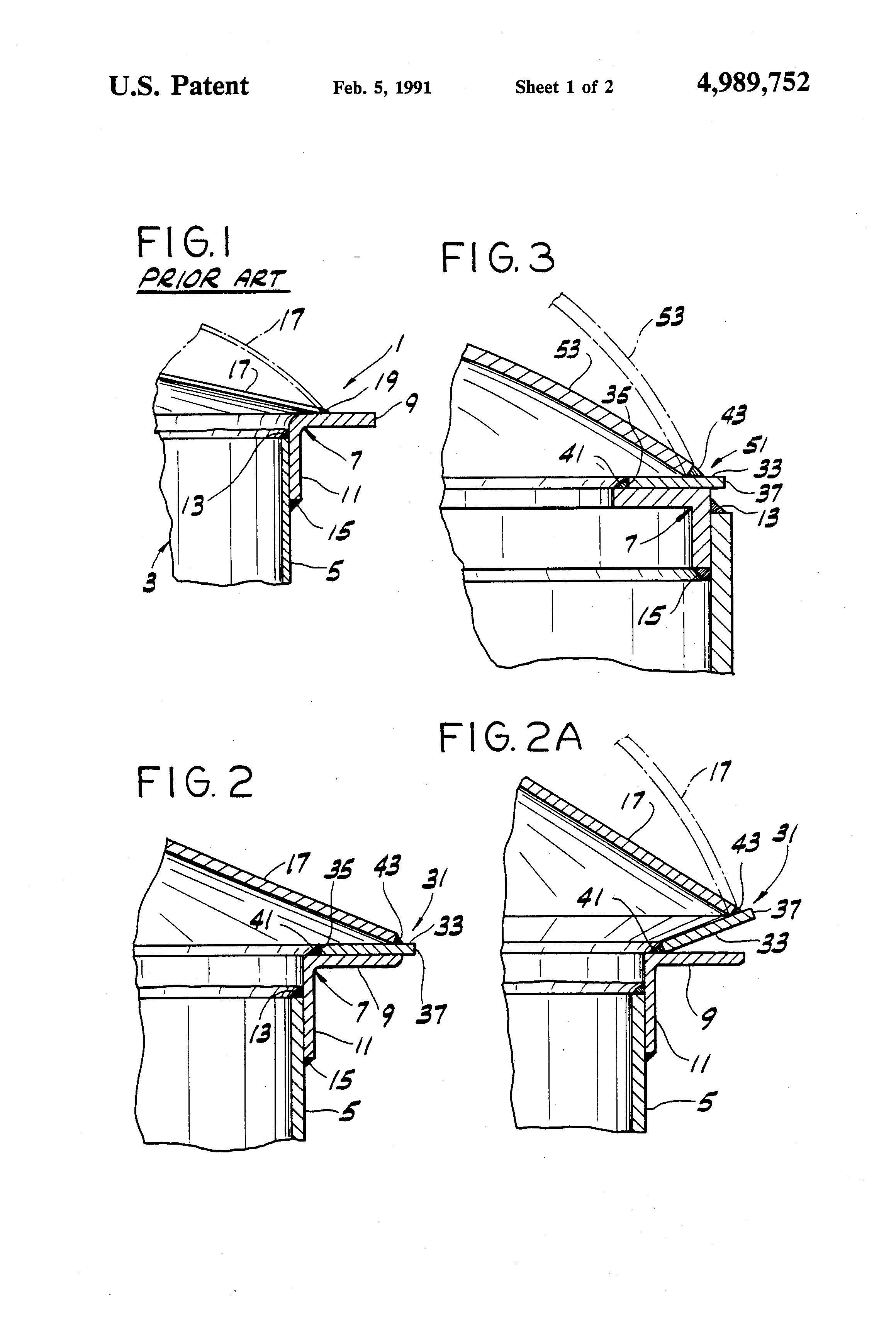 Patent US4989752 - Frangible roof joint for storage tanks - Google Patents