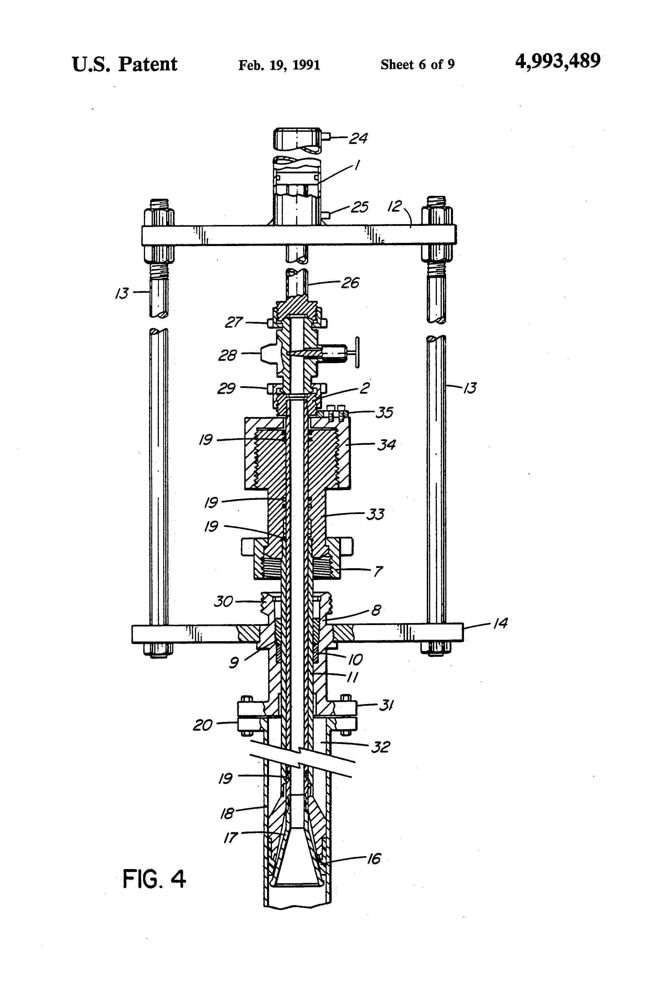 Patent US4993489 - Wellhead isolation tool - Google Patents
