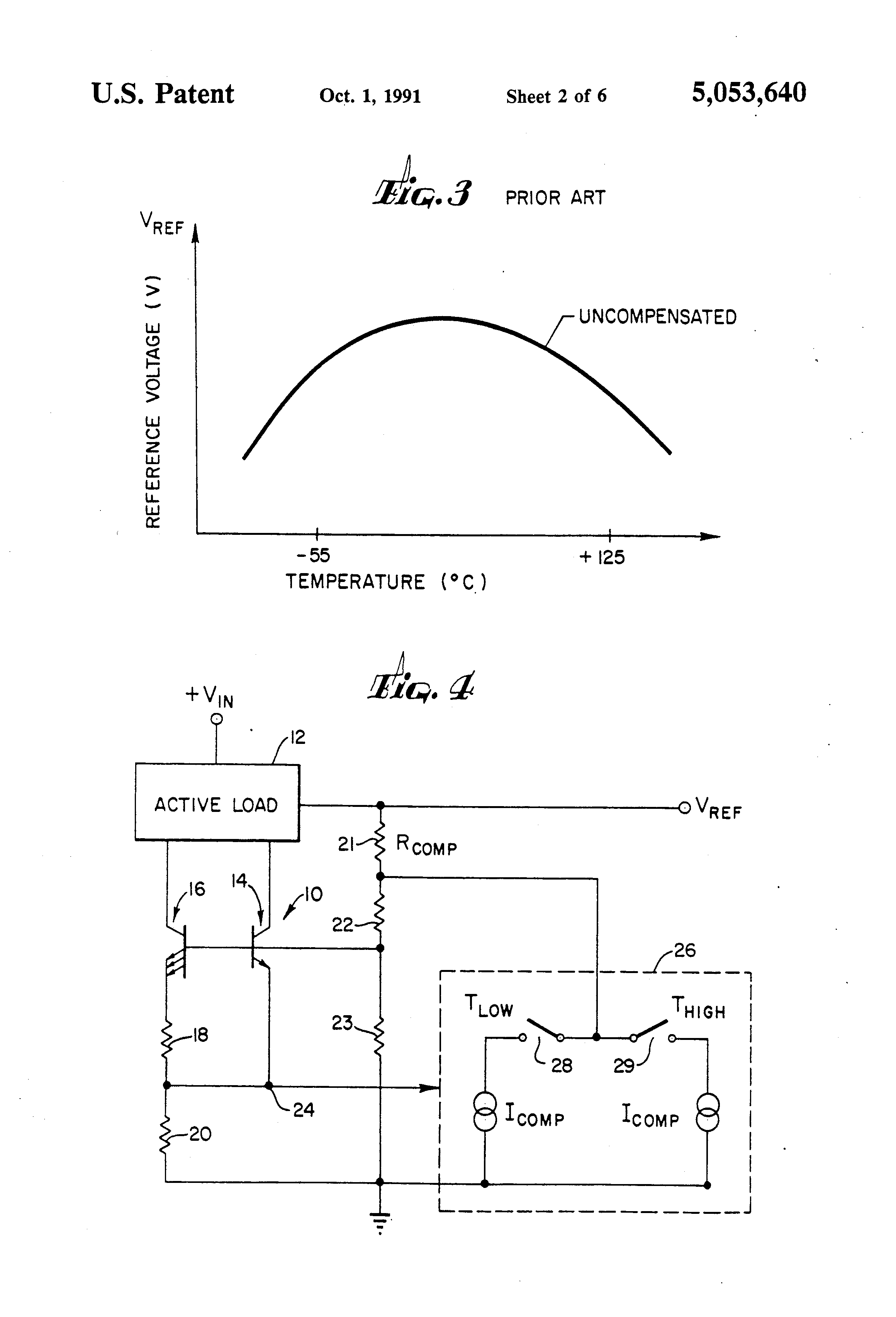 Patent US5053640 - Bandgap voltage reference circuit - Google Patents