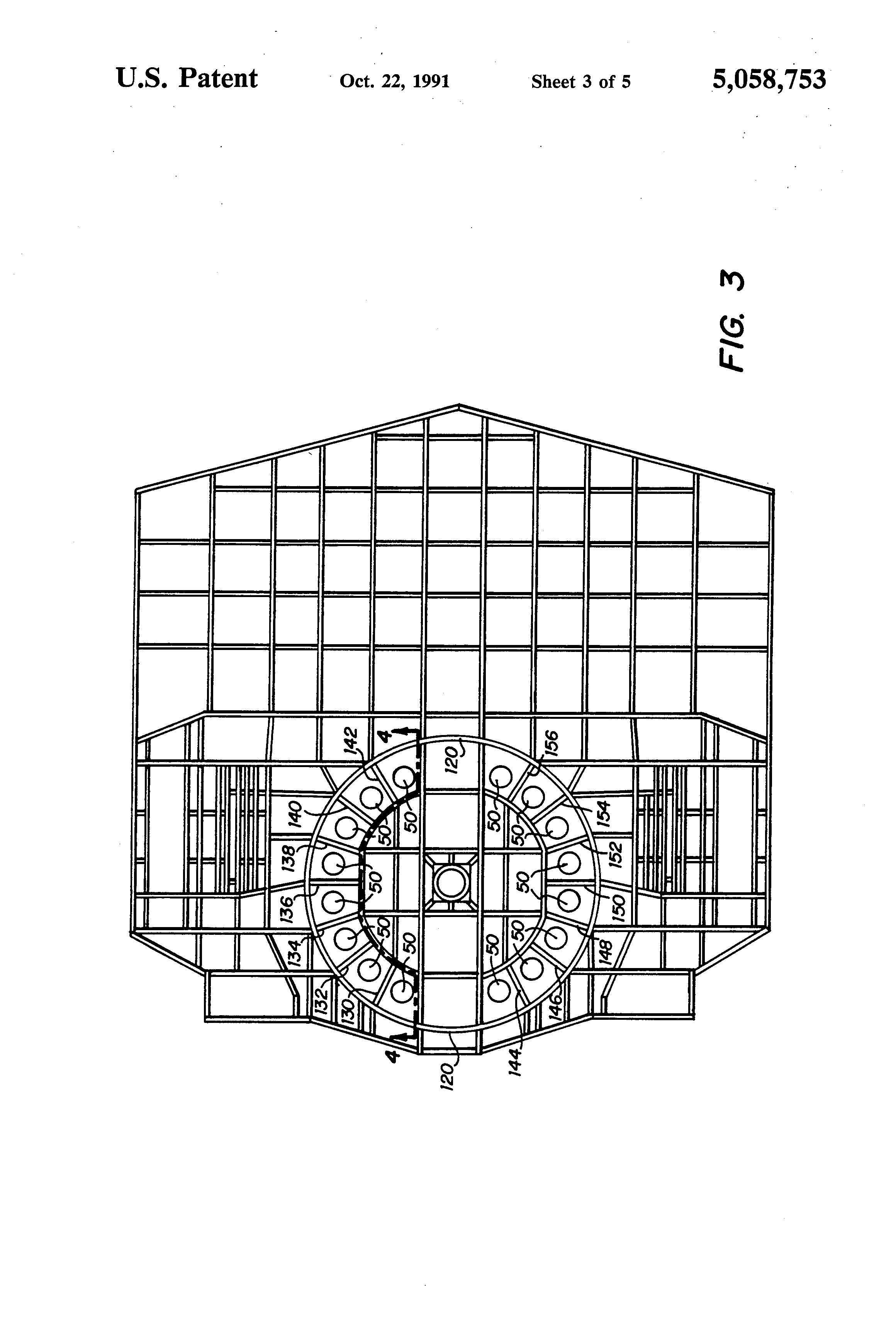 Patent US5058753 - Dragline rotating frame structure - Google Patents