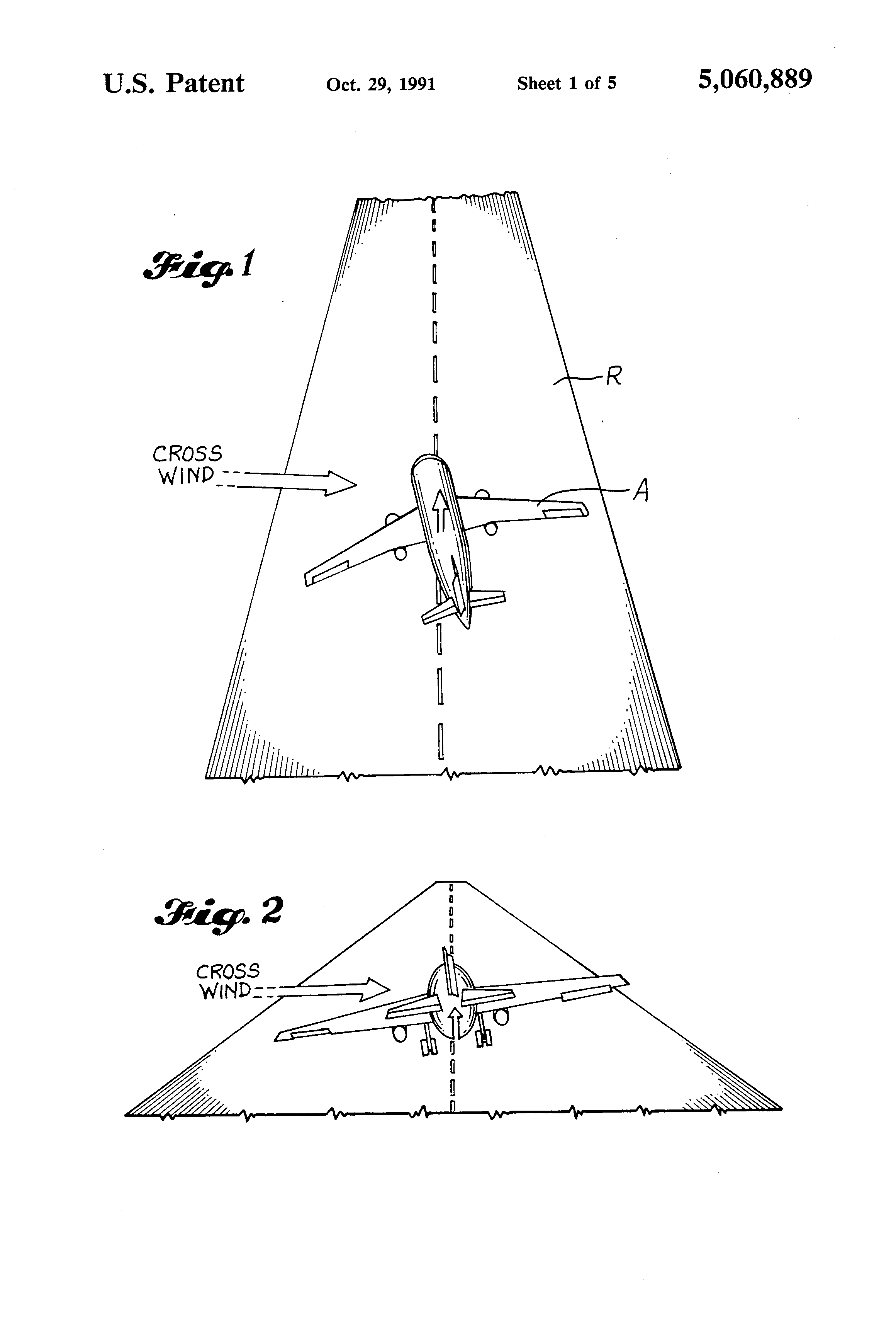 Patent US5060889 - Apparatus and methods for maintaining aircraft track ...