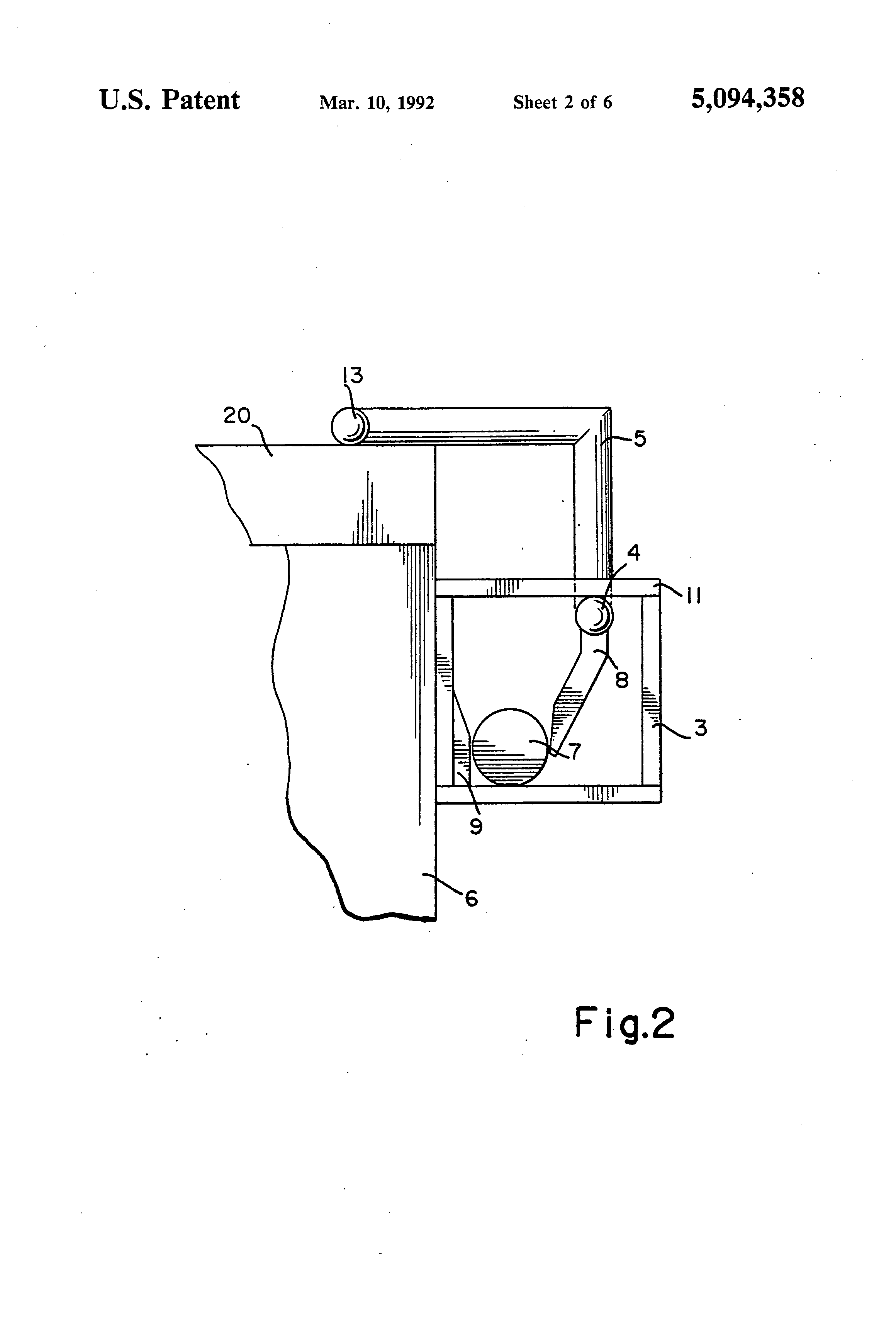 Patent US5094358 - Locking mechanism for container lid - Google Patents
