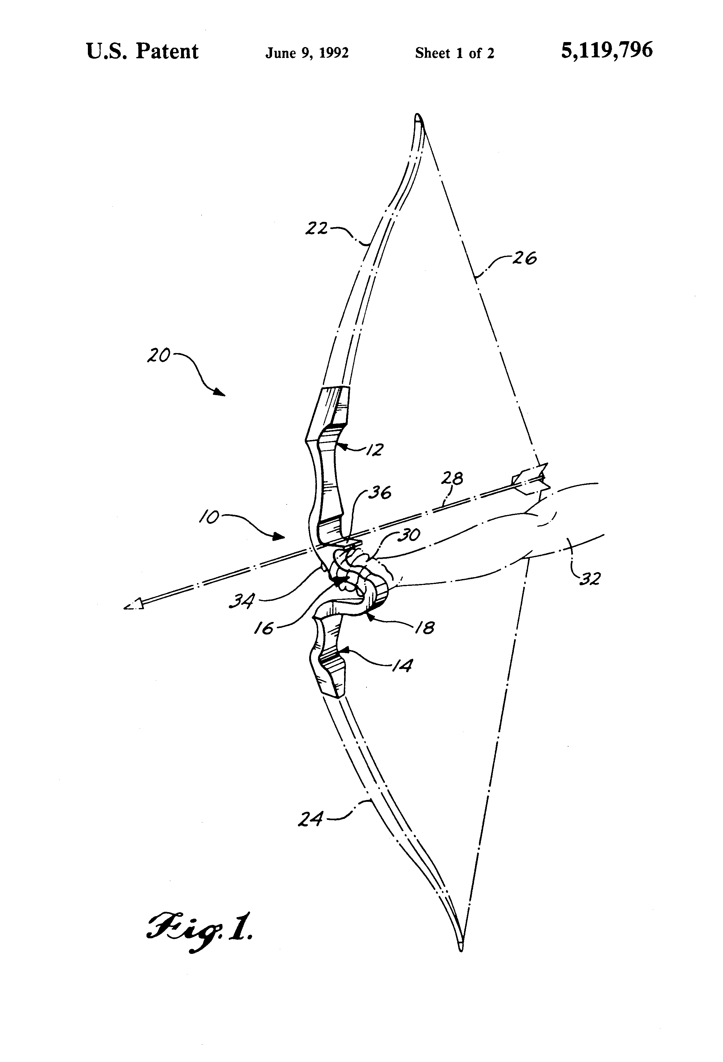 Patent US5119796 - Archery bow riser with side-angled handgrip - Google ...
