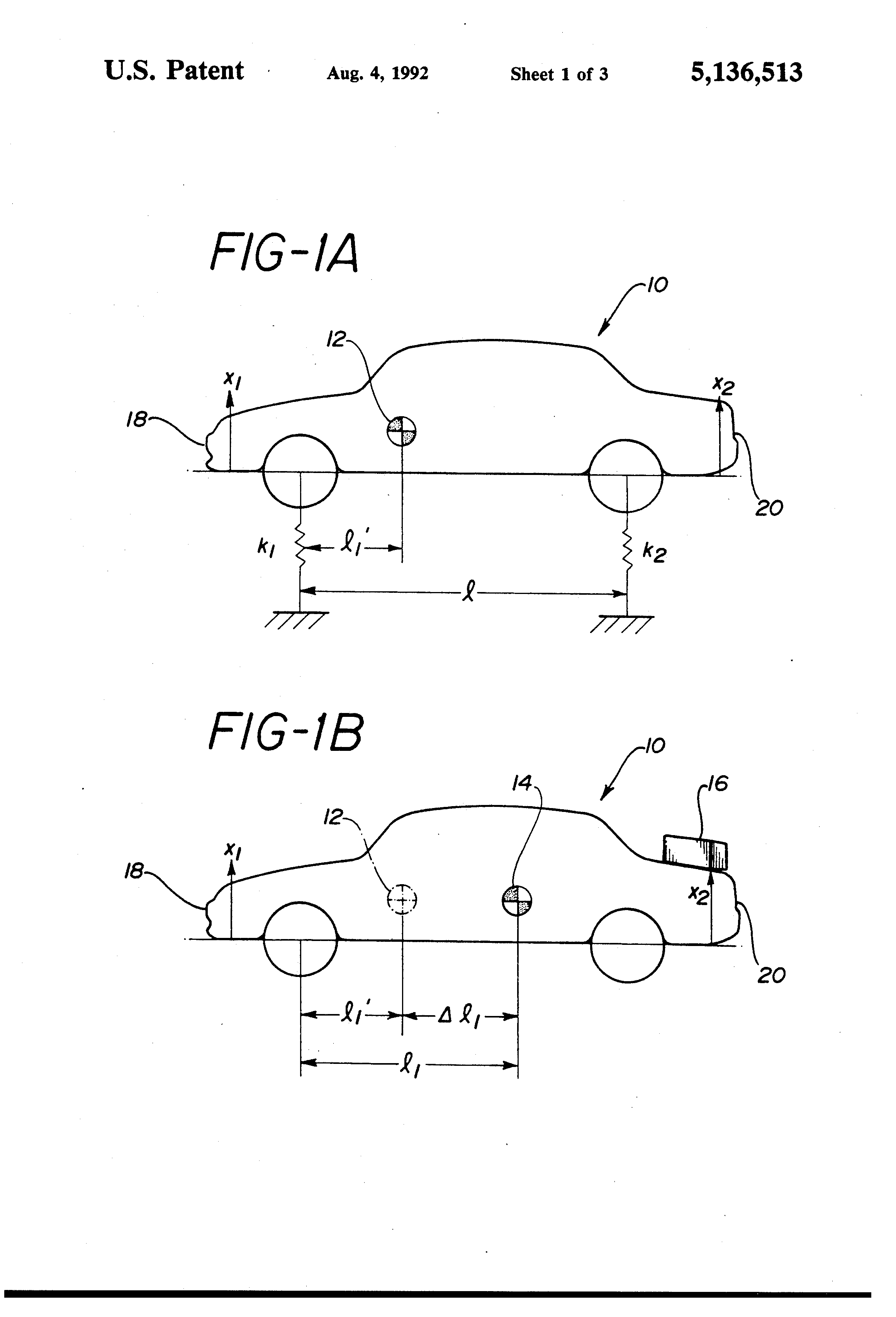 Patent US5136513 - Vehicle inertia and center of gravity estimator ...