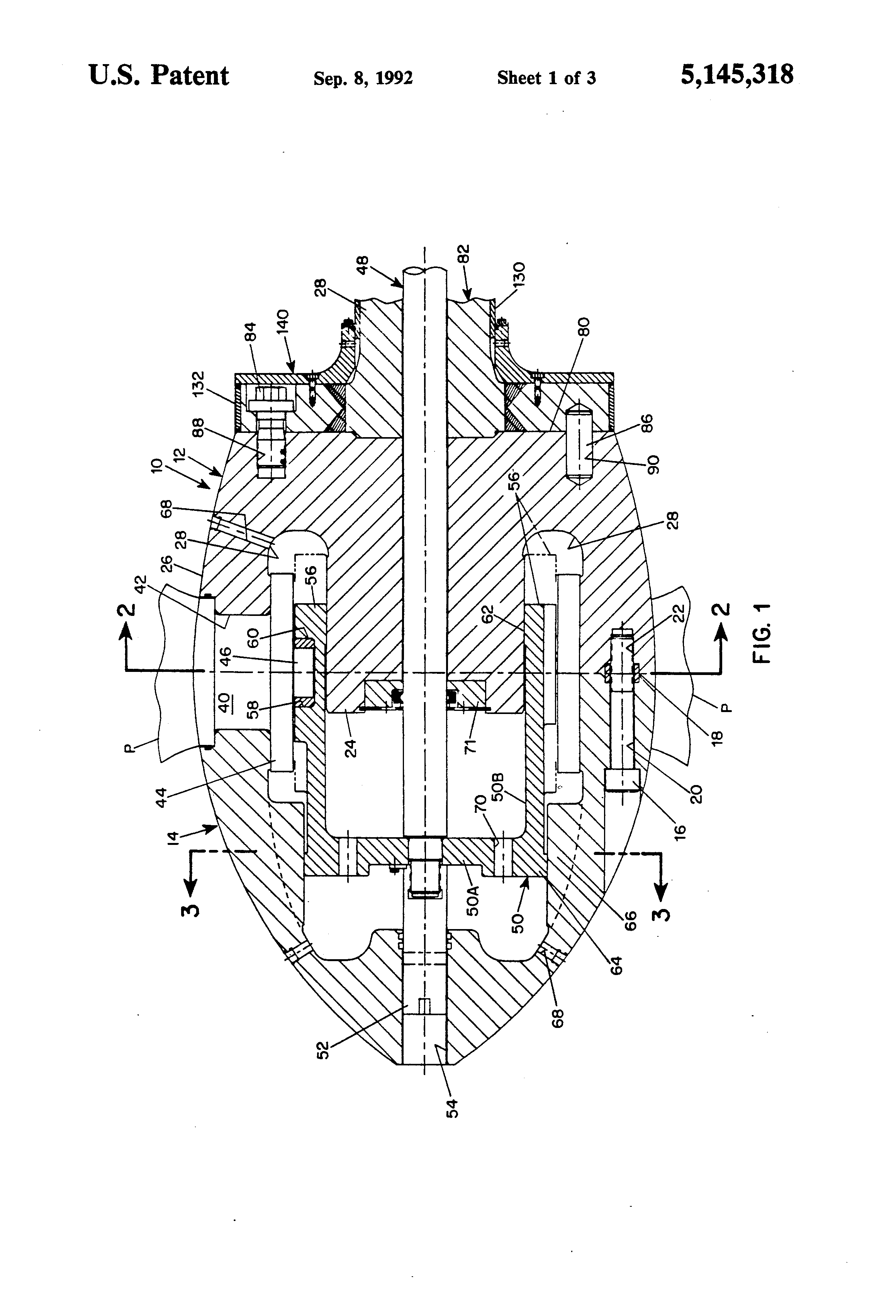 Patent US5145318 - Flange-mounted controllable pitch marine propeller ...
