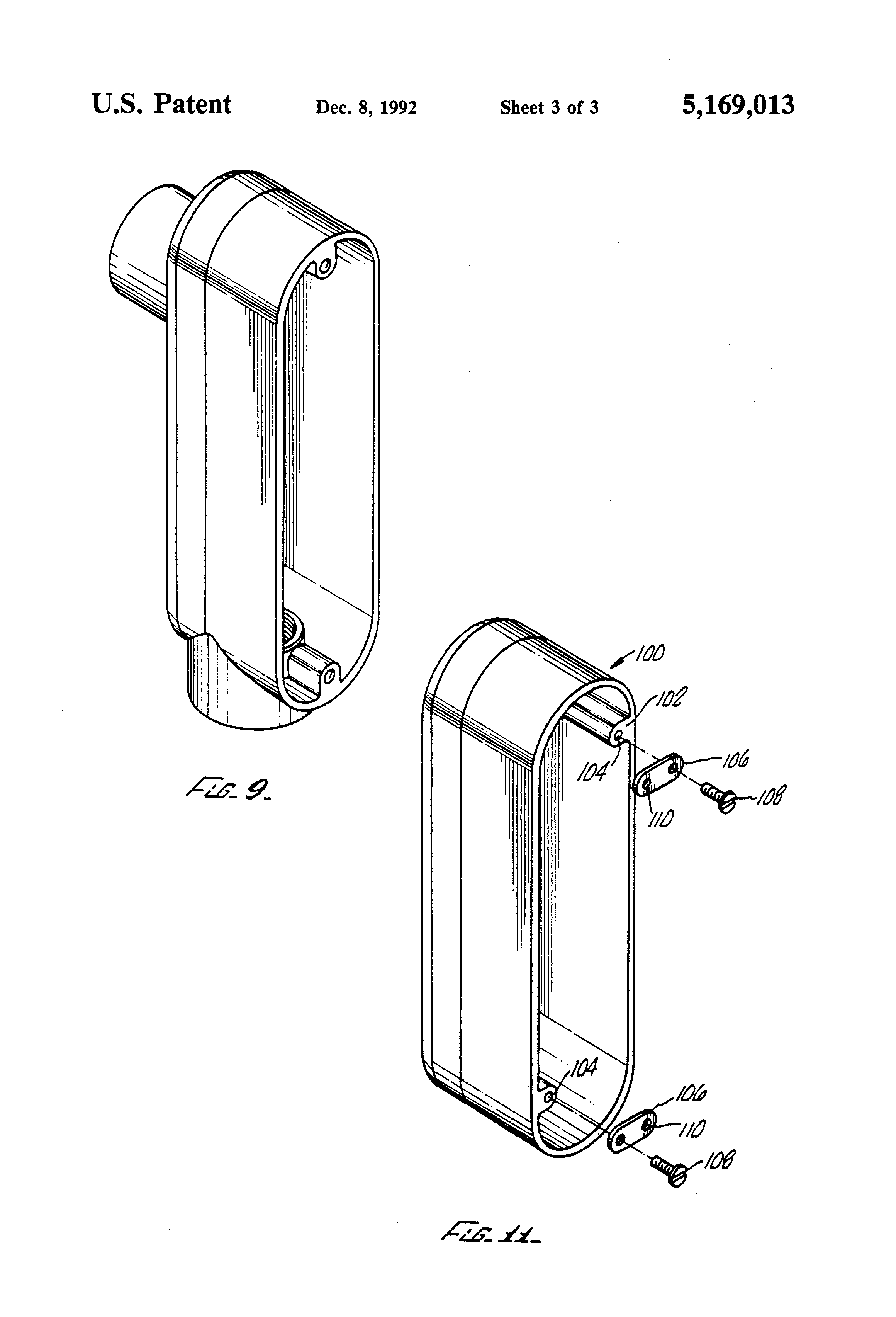 Patent US5169013 - Electrical condulet extension box - Google Patents