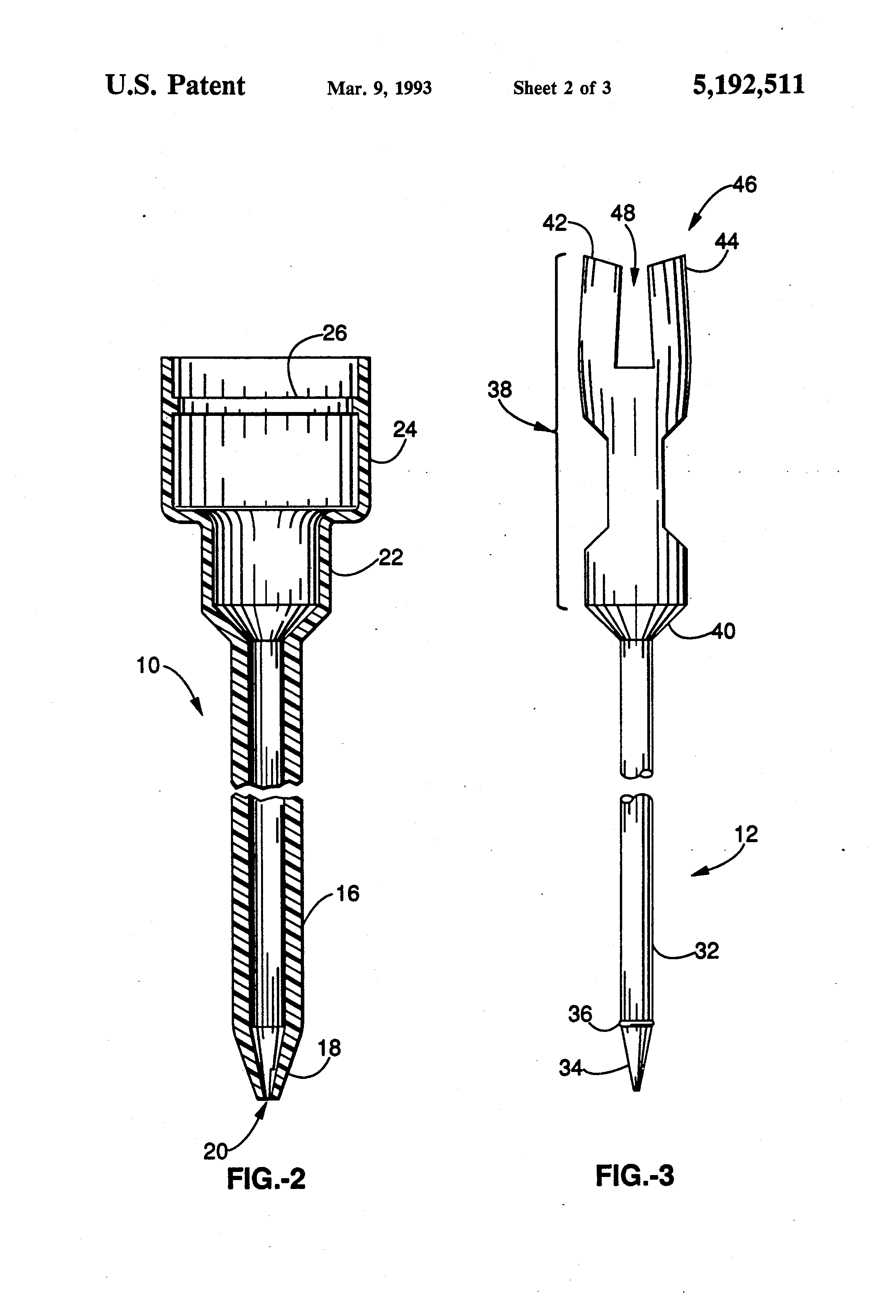 Patent US5192511 - Pipette tip and piston - Google Patents