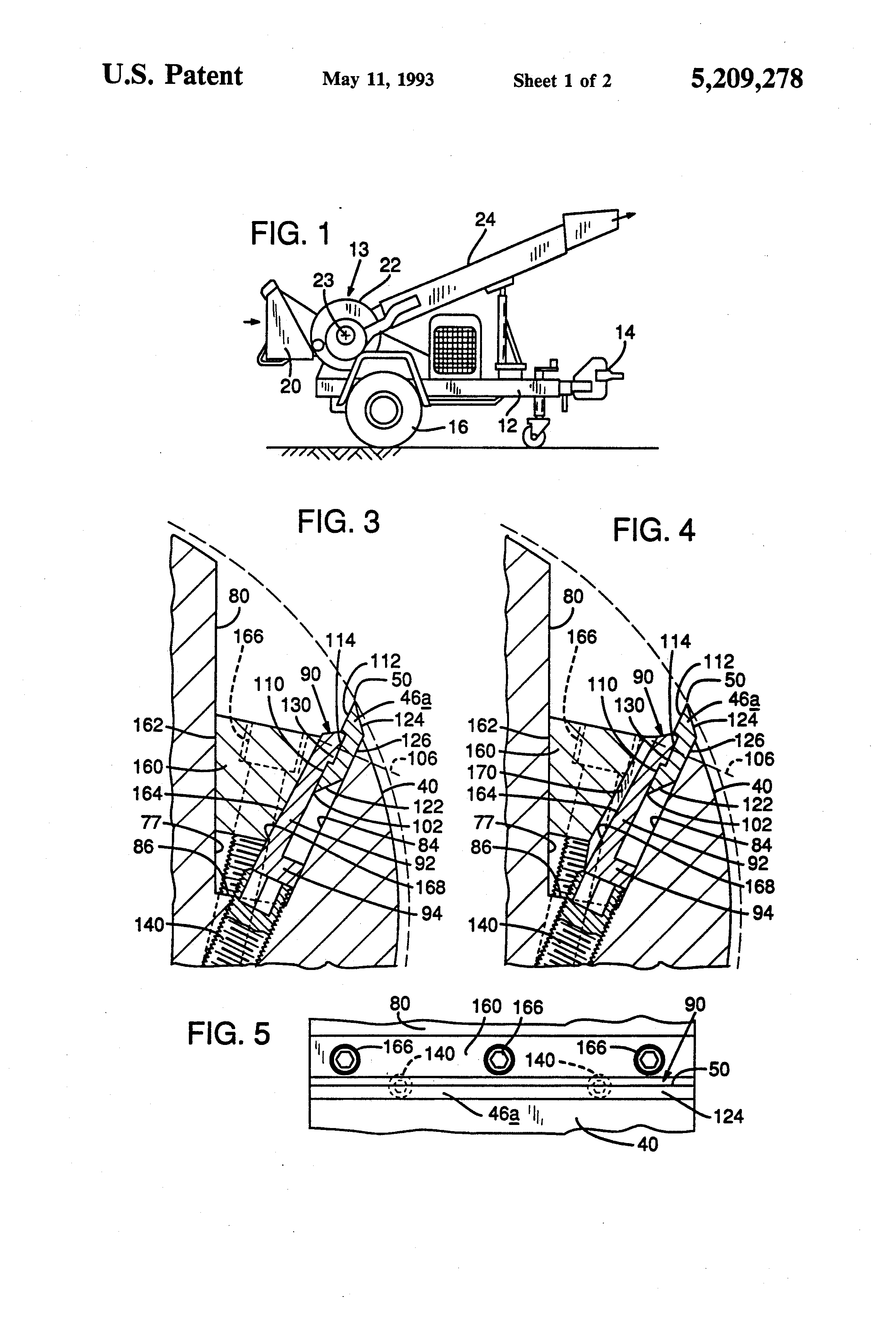 Chipper Knife Patents Drum Drawing Sketch Coloring Page