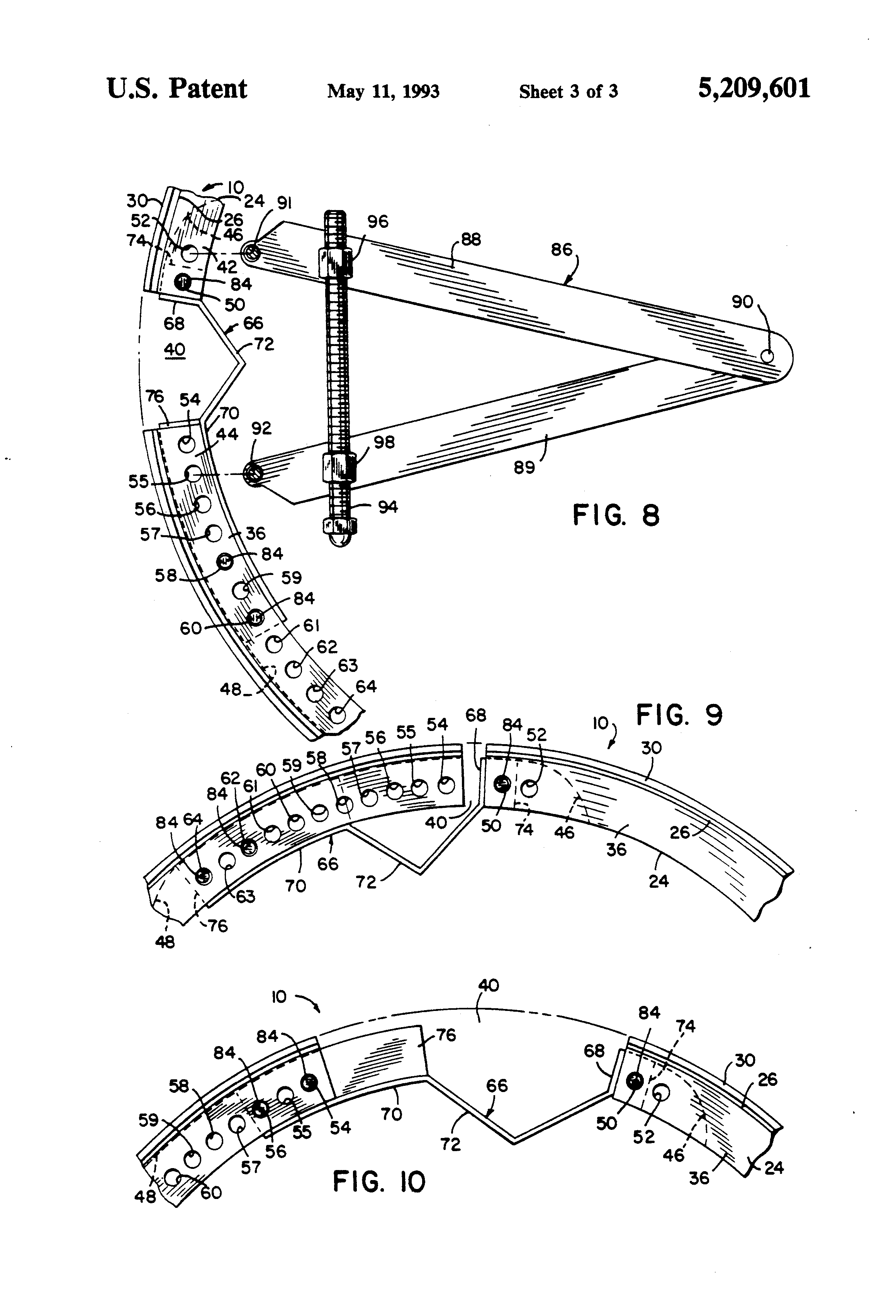 Patent US5209601 - Manhole grade adjusting ring and method - Google Patents