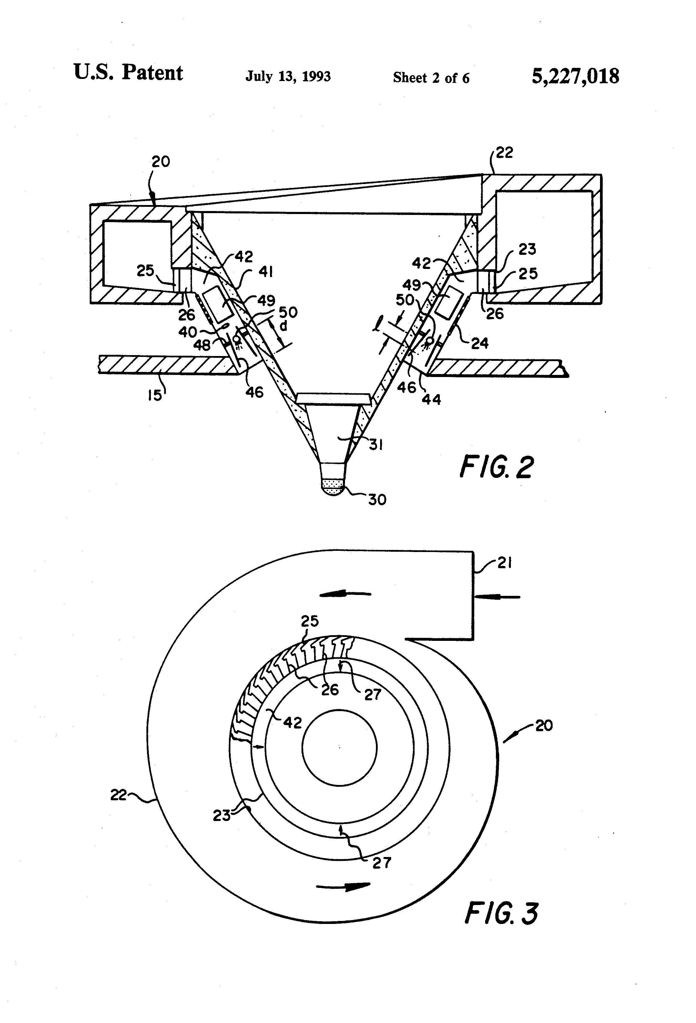Patent US5227018 - Gas distributor and heater for spray drying - Google ...