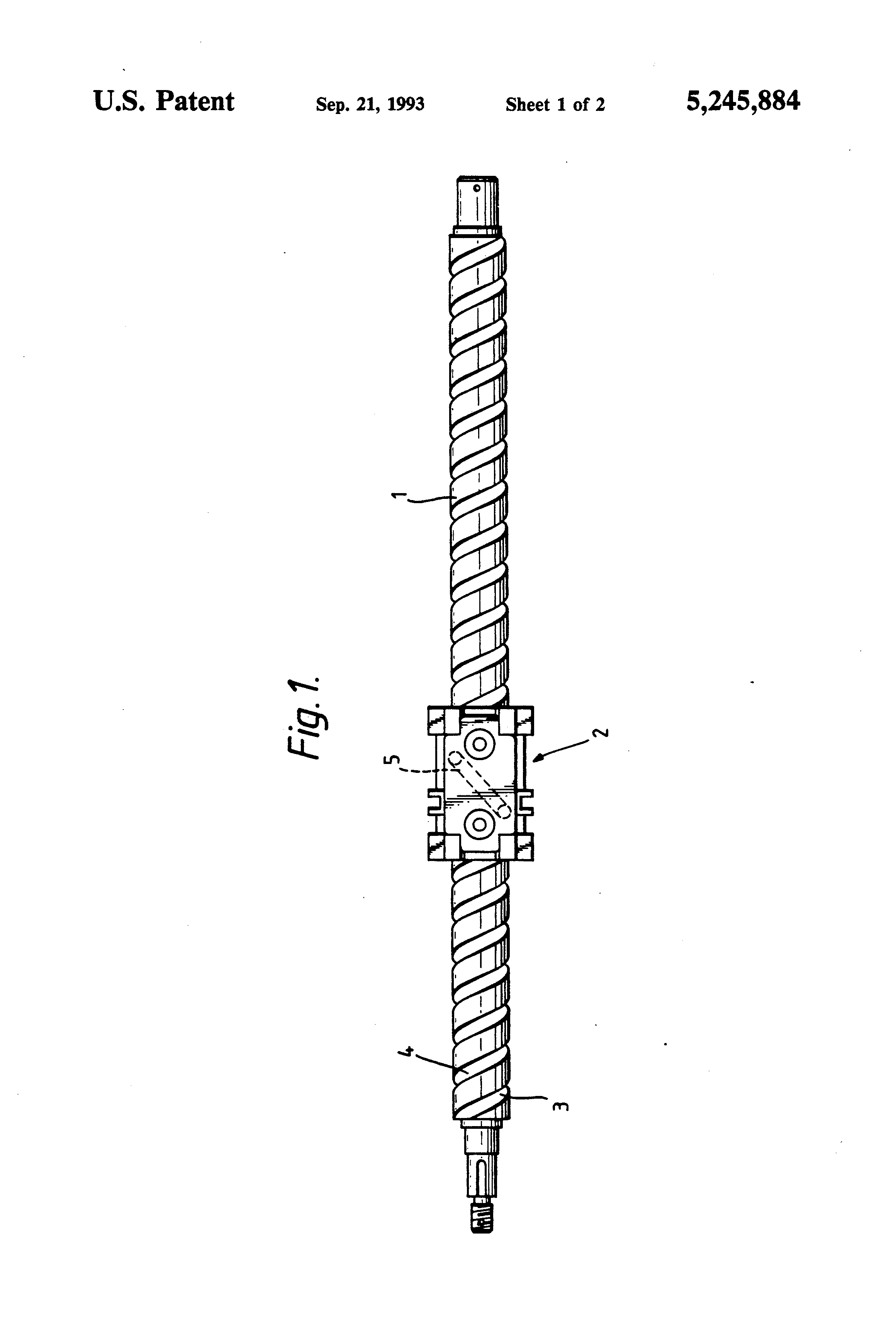 Patent US5245884 - Ball screw mechanism - Google Patents