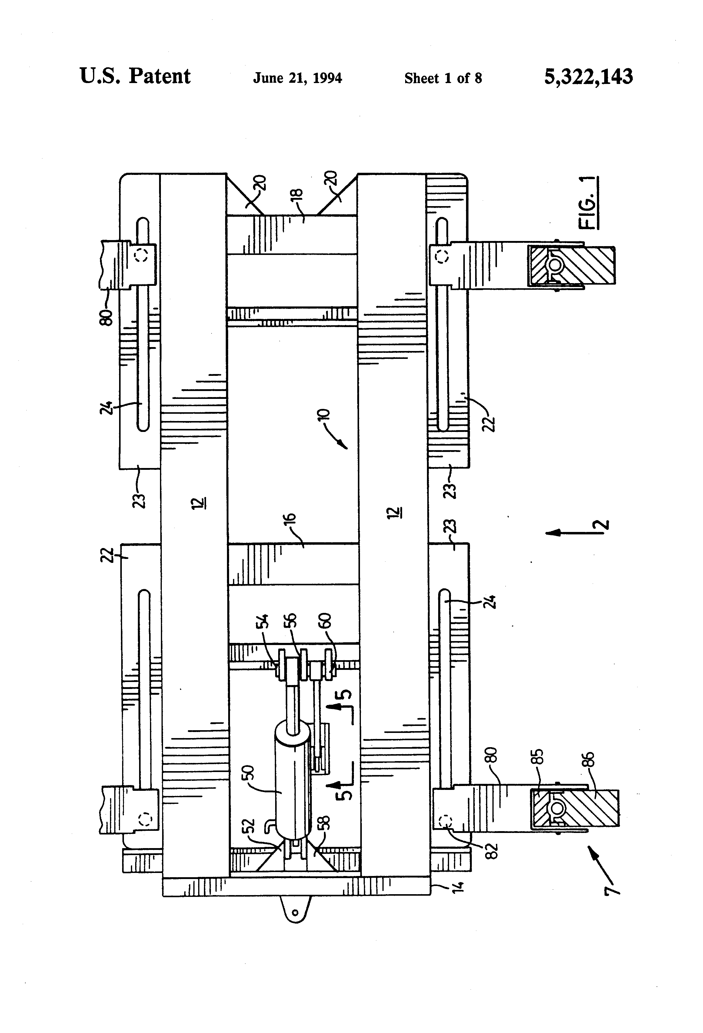 Patent US5322143 - Vehicle lift and locking mechanism for use therewith ...