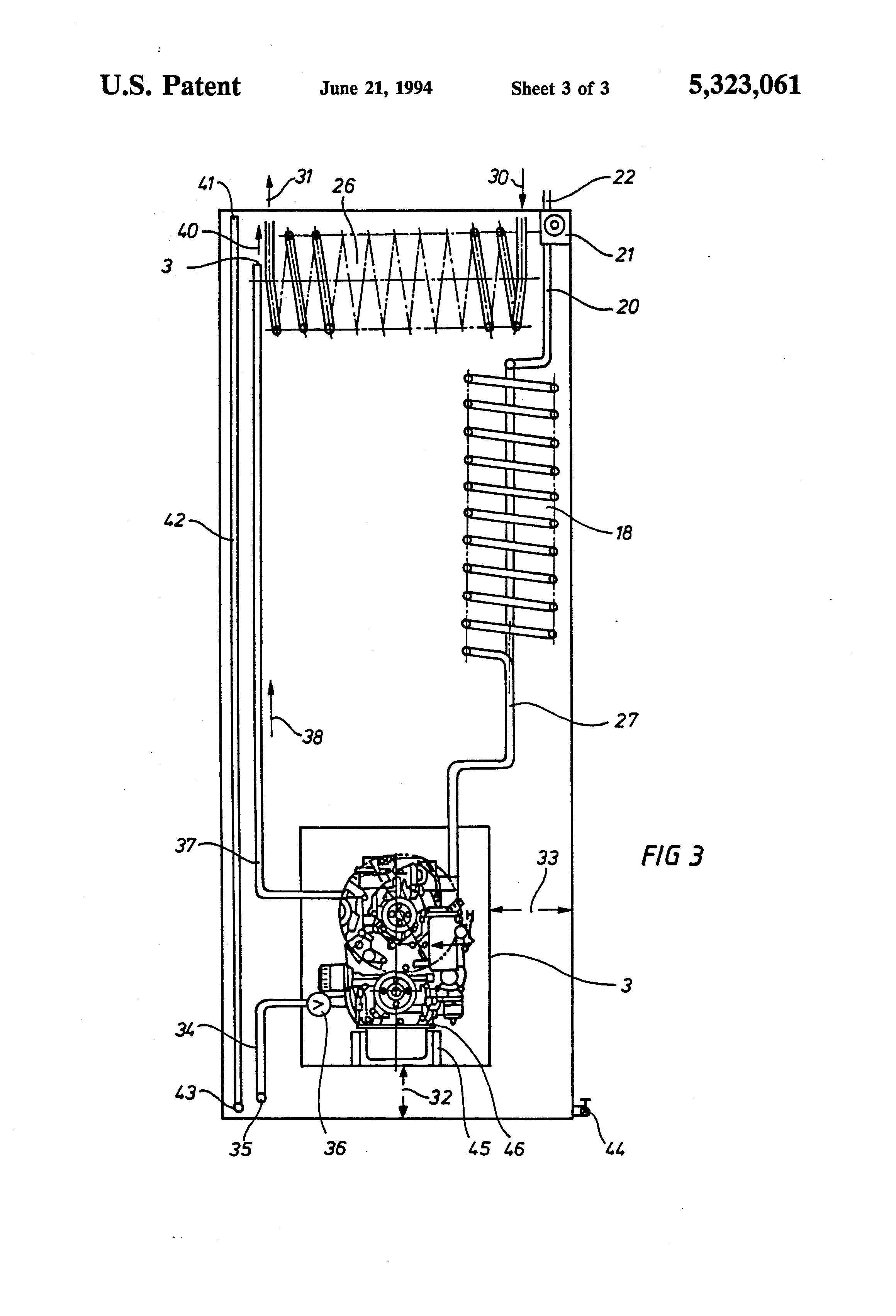Patent US5323061 - Power generator unit in combined heat and power ...