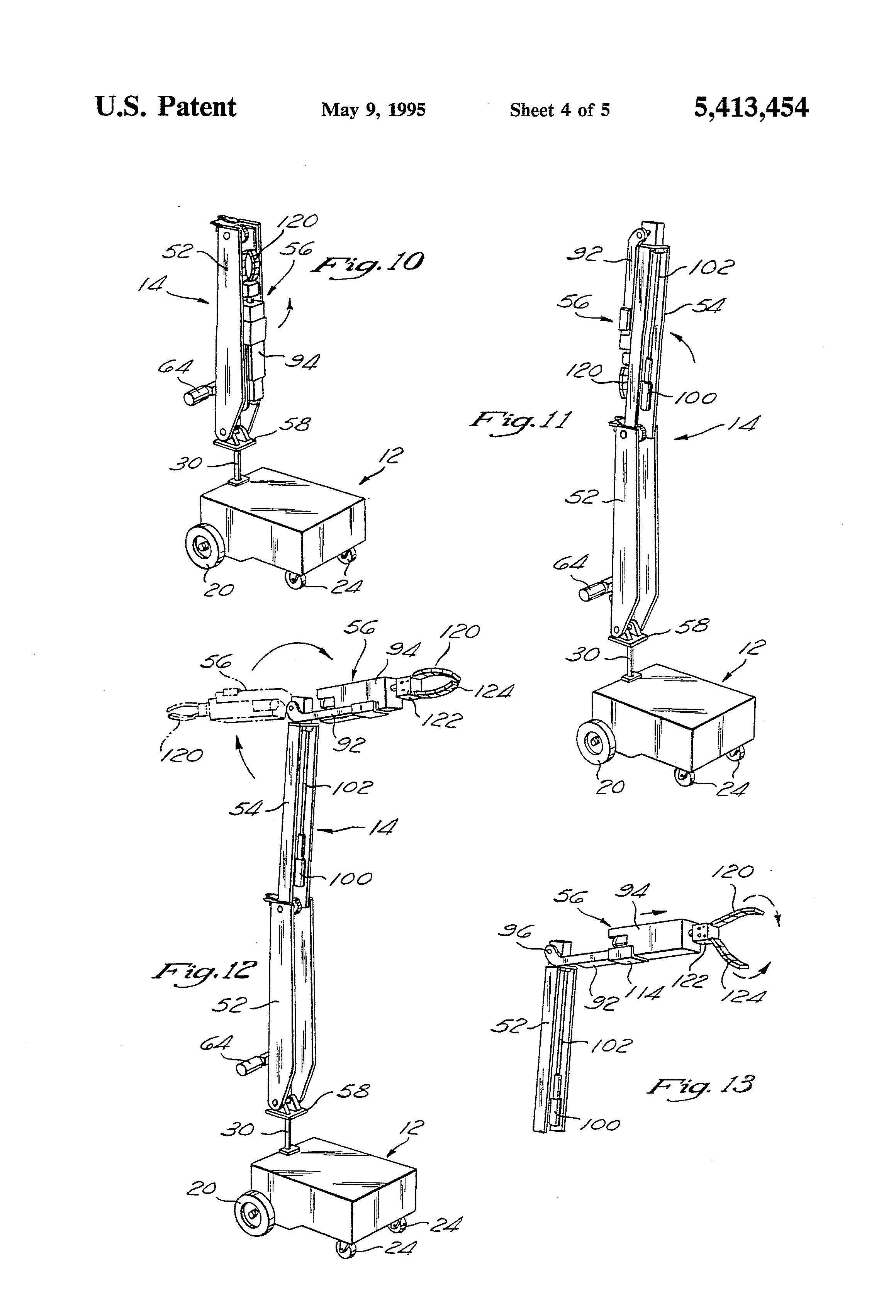 Patent US5413454 - Mobile robotic arm - Google Patents