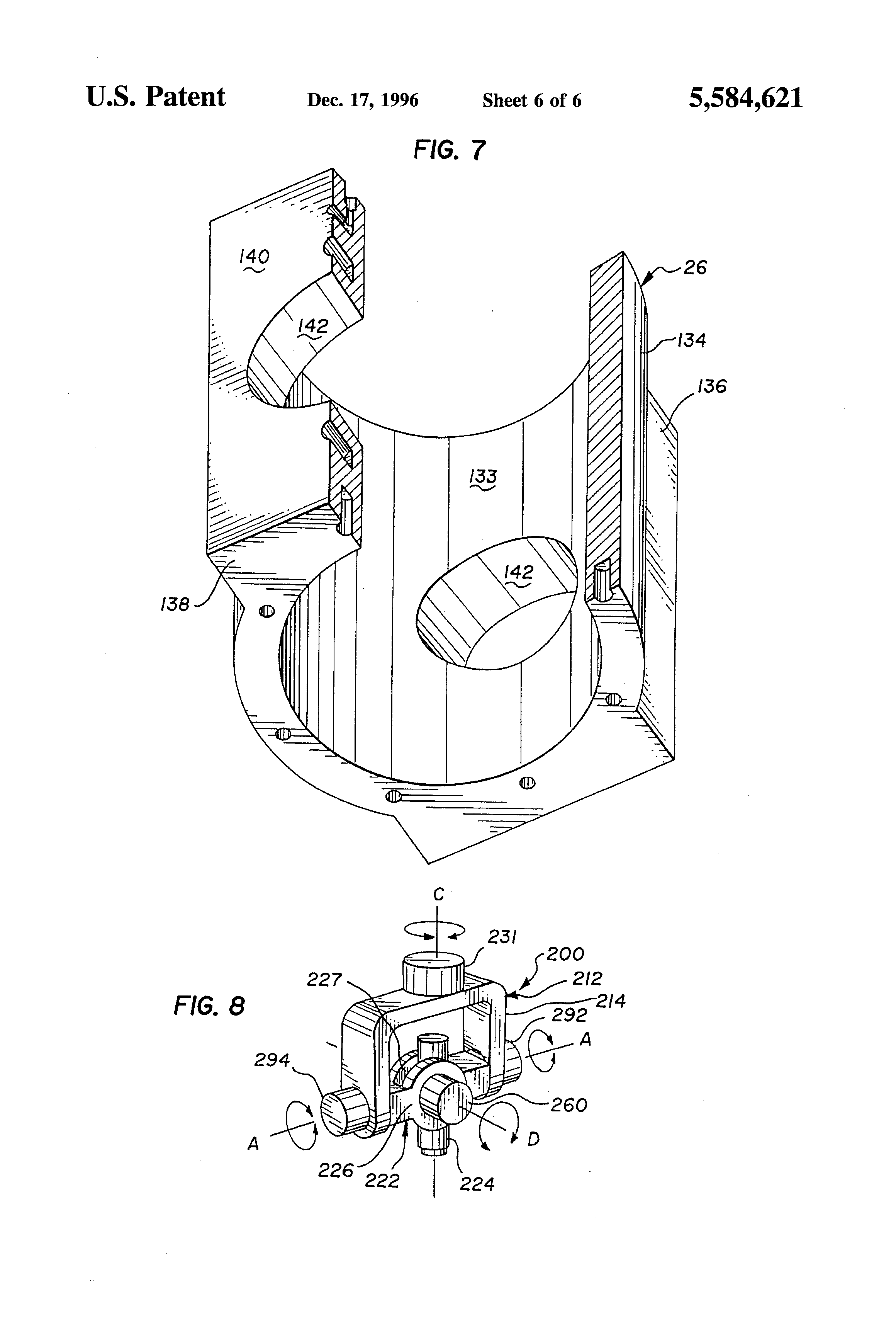 Patent US5584621 - Direct drive multiple axes rotary spindle head for ...