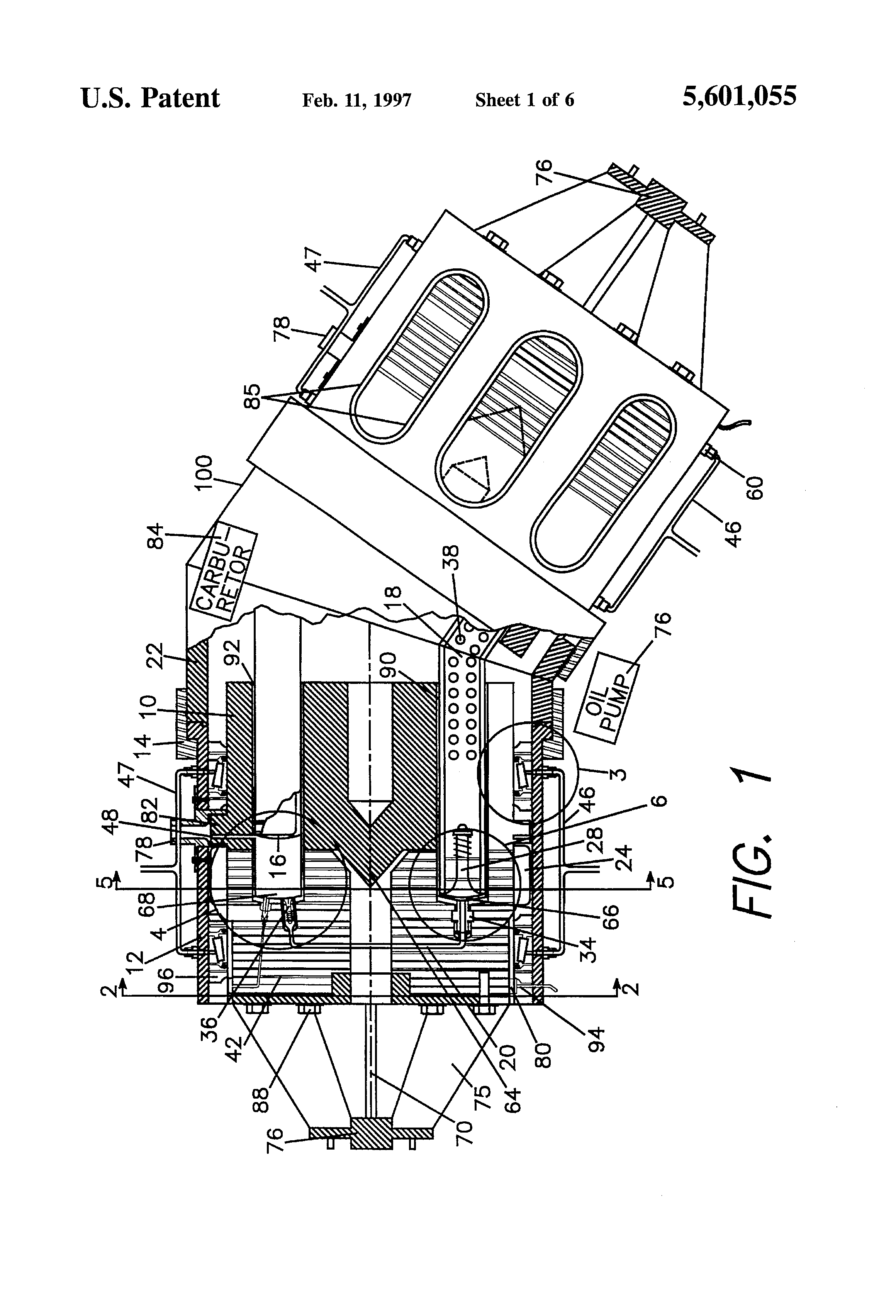 Patent US5601055 - Rotary vee engine with supply piston induction ...