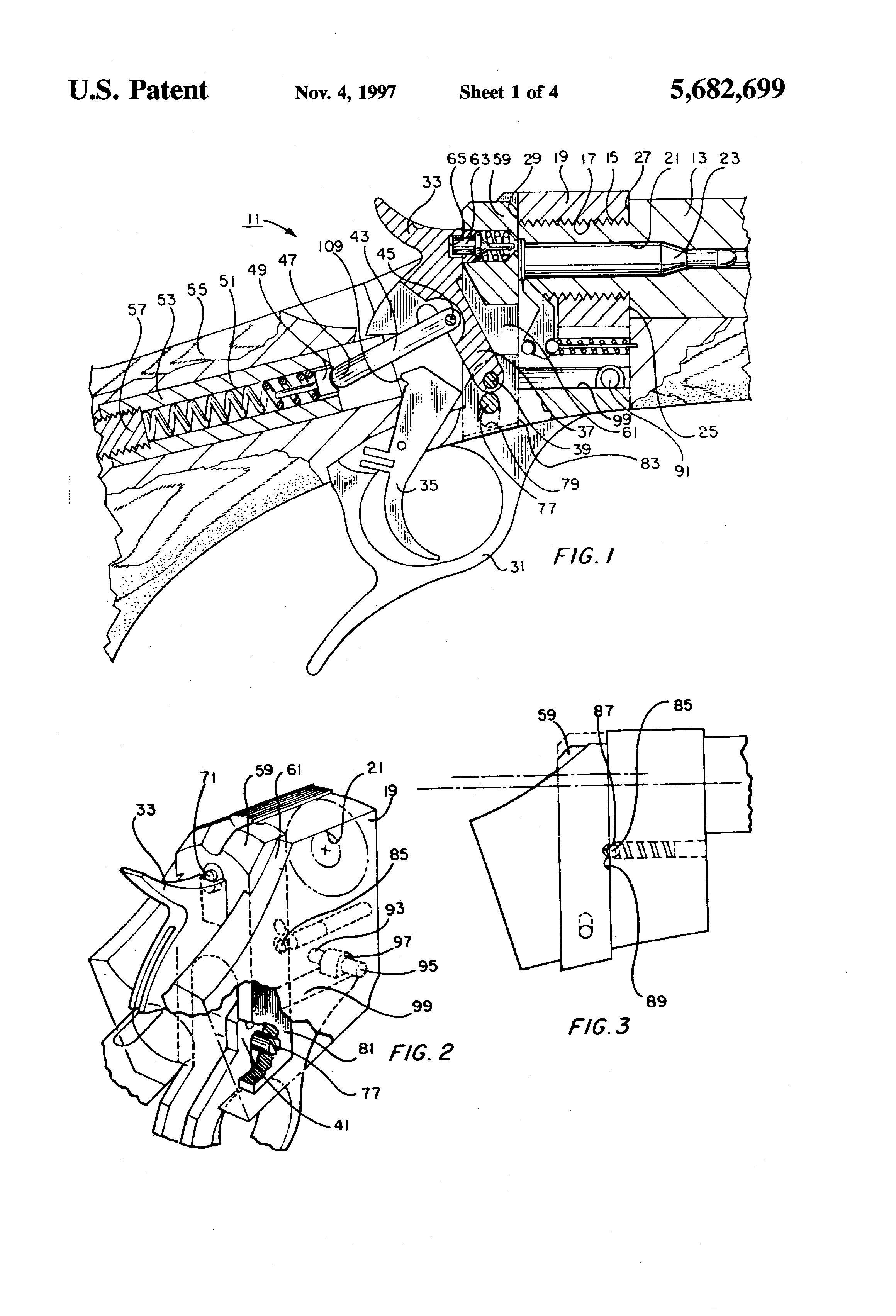 Patent US5682699 - Single-shot falling block action rifle with improved ...