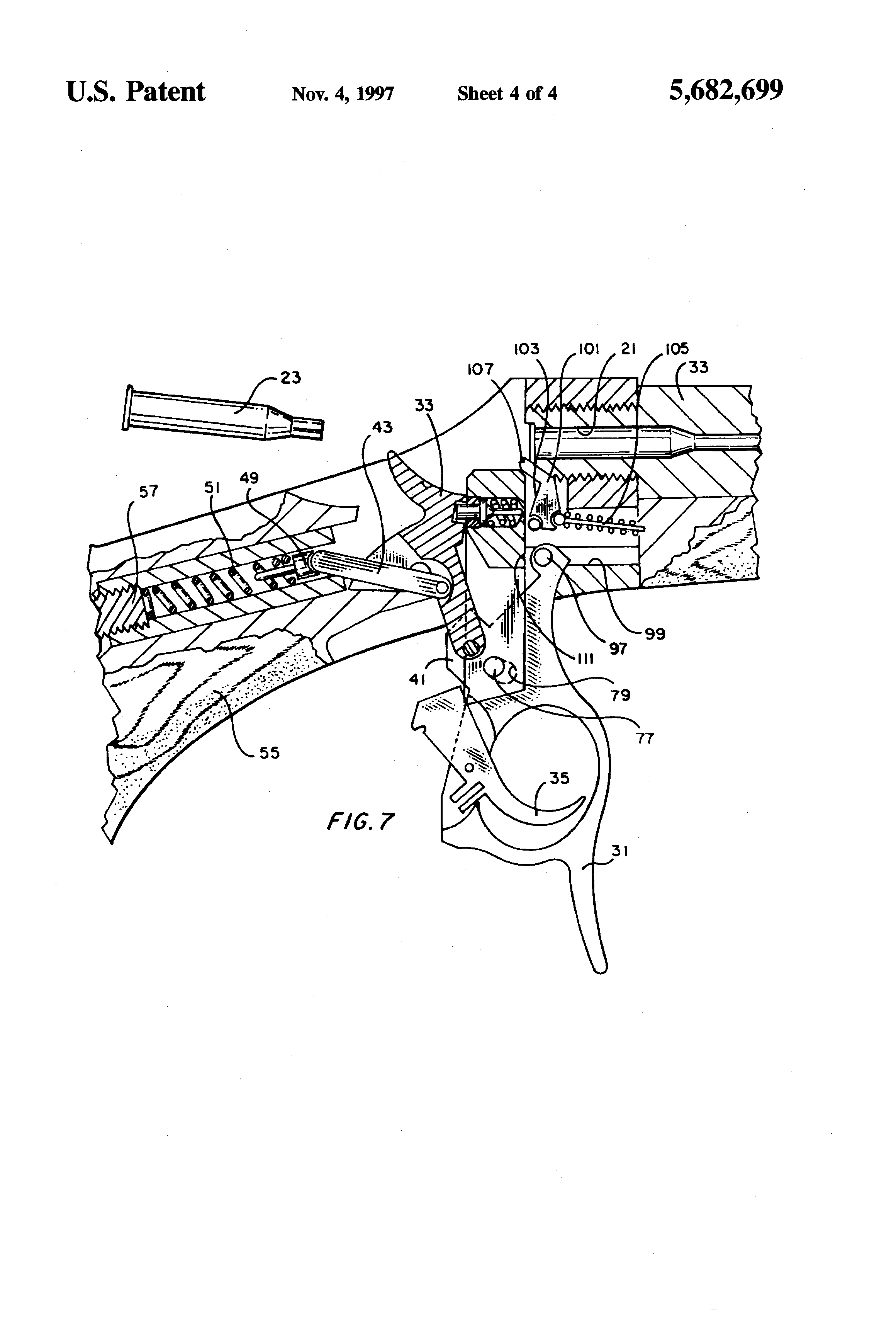 Patent US5682699 - Single-shot falling block action rifle with improved ...