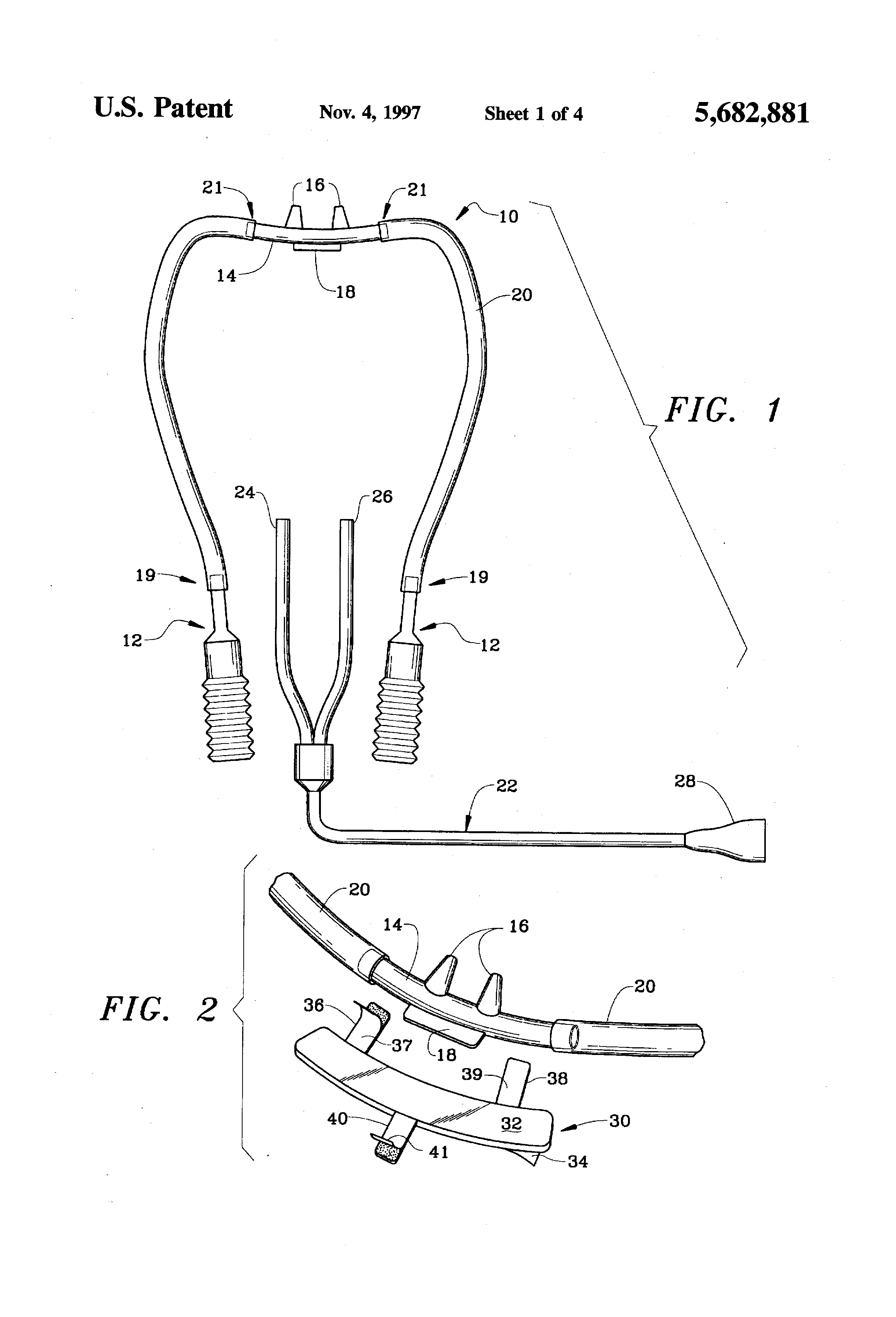 Nasal Patents Patent Drawing Cannula Cpap Sketch Coloring Page