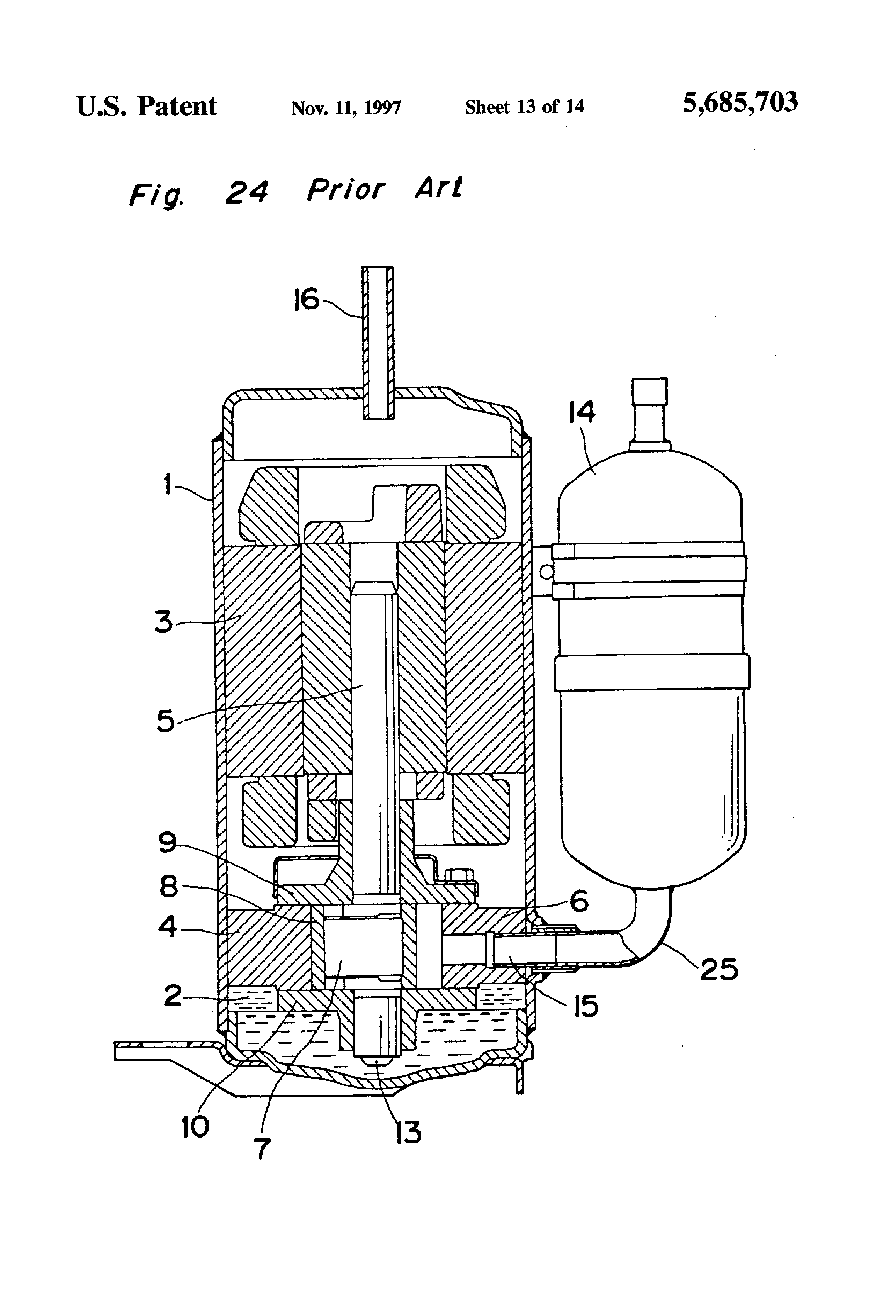 Patents Compressor Rotary Sealed Hermetically Sketch Coloring Page