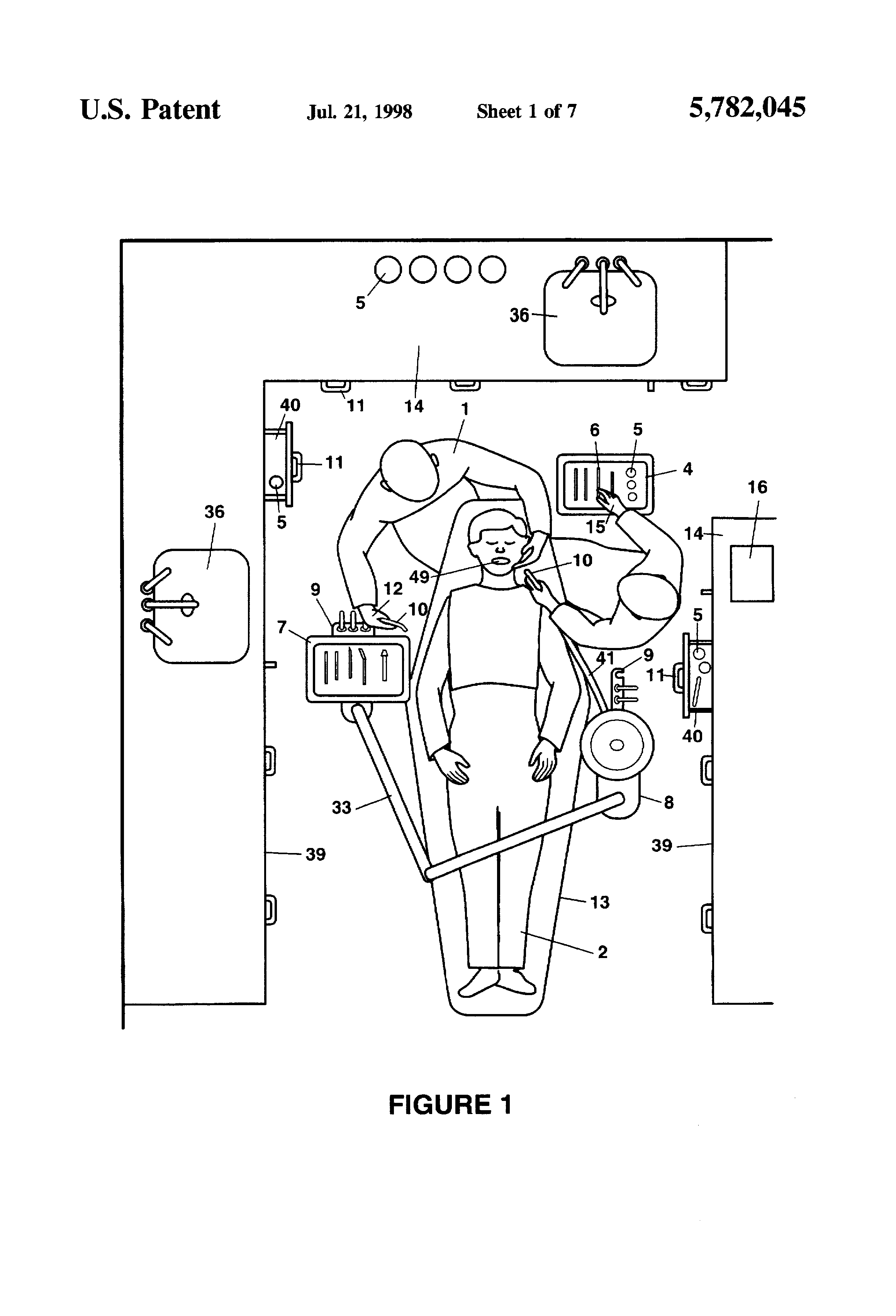 Patent US5782045 - Dental treatment unit - Google Patents