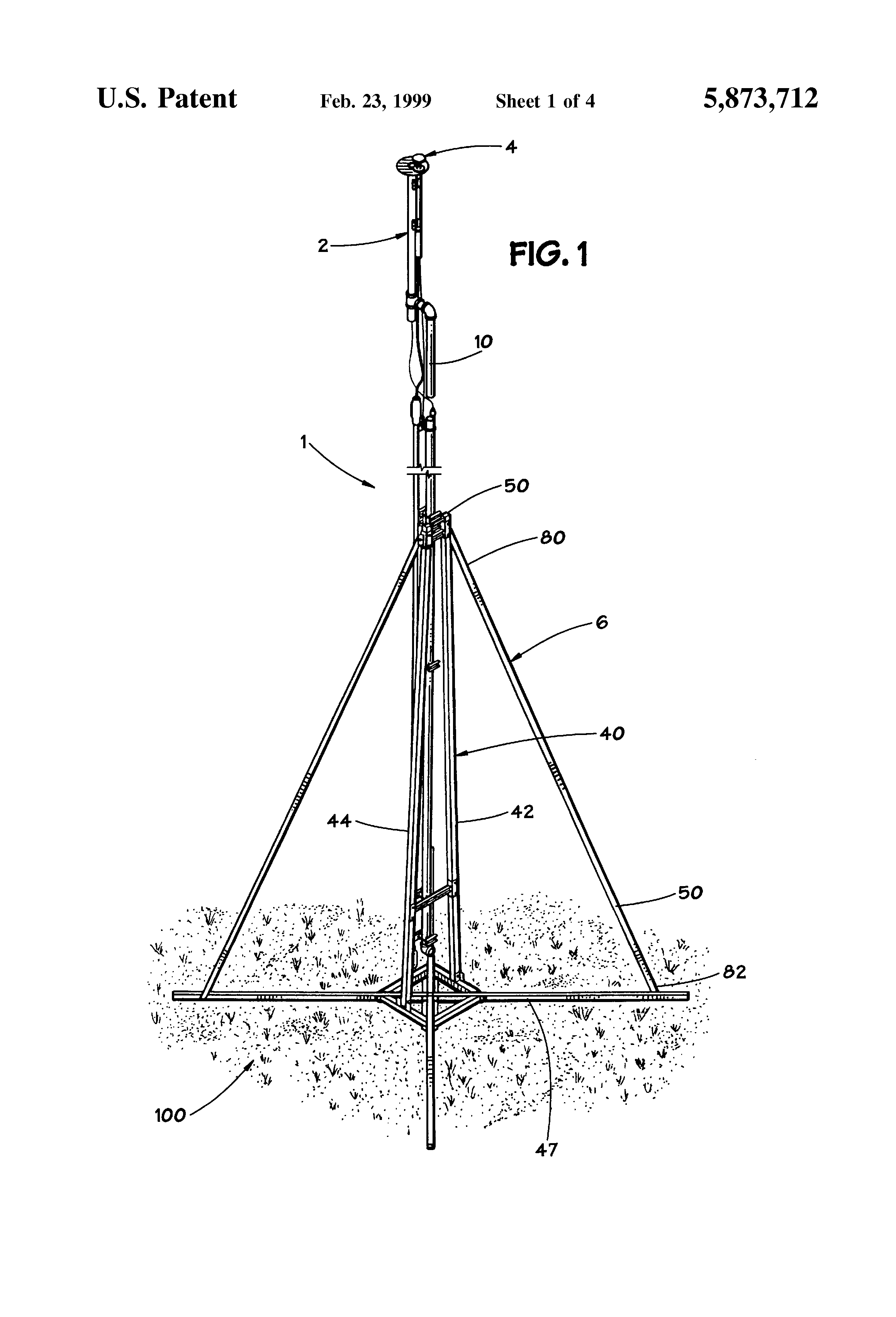 Flare Stack Patents Drawing Sketch Coloring Page